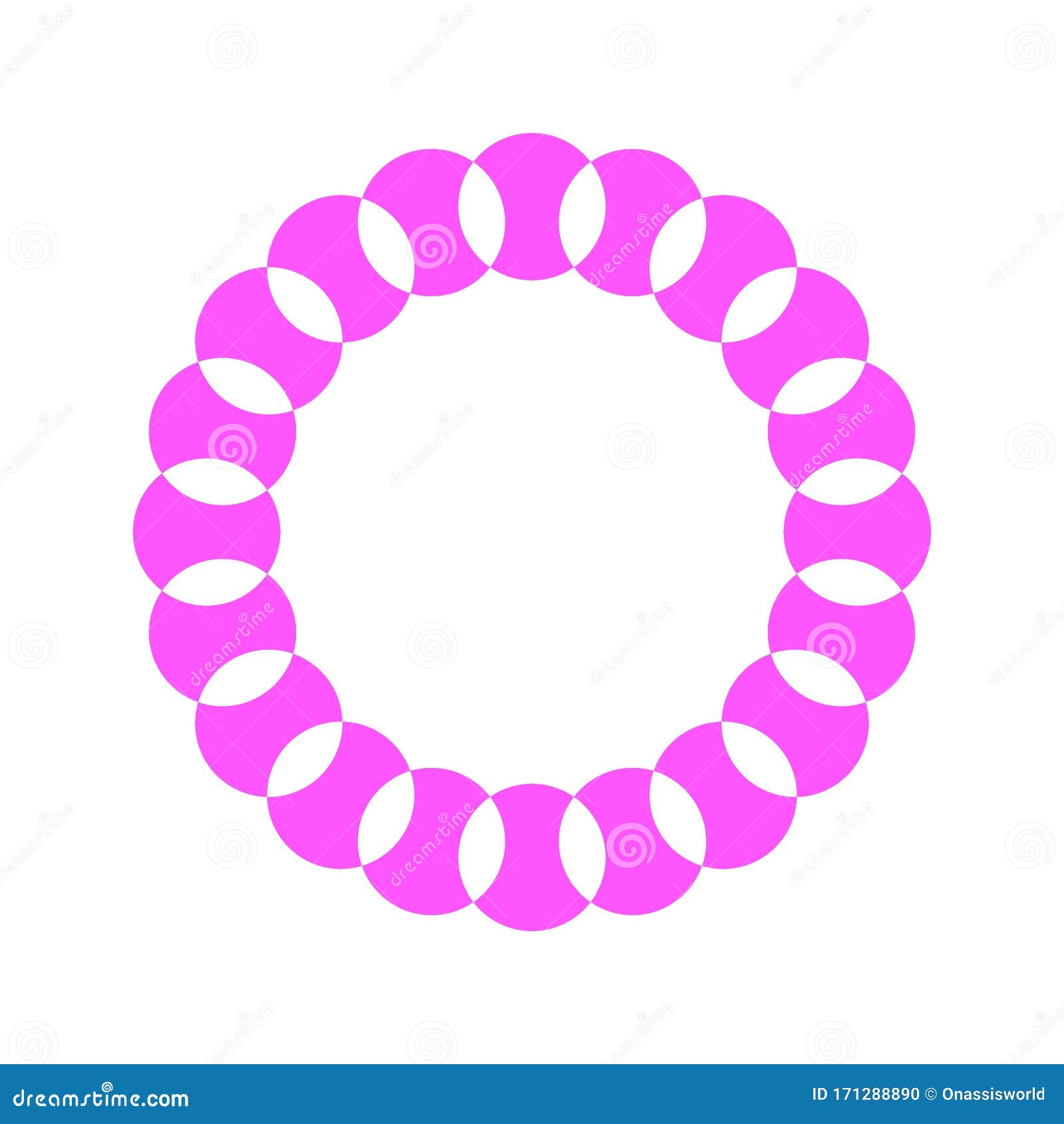 Pink Shapes Color Abstract Background Stock Illustration - Illustration ...