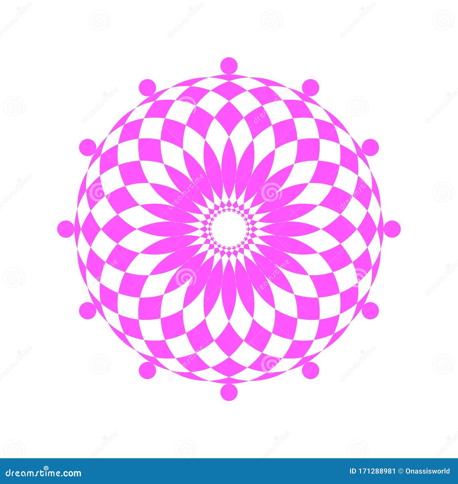 Pink Shapes Color Abstract Background Stock Illustration - Illustration ...