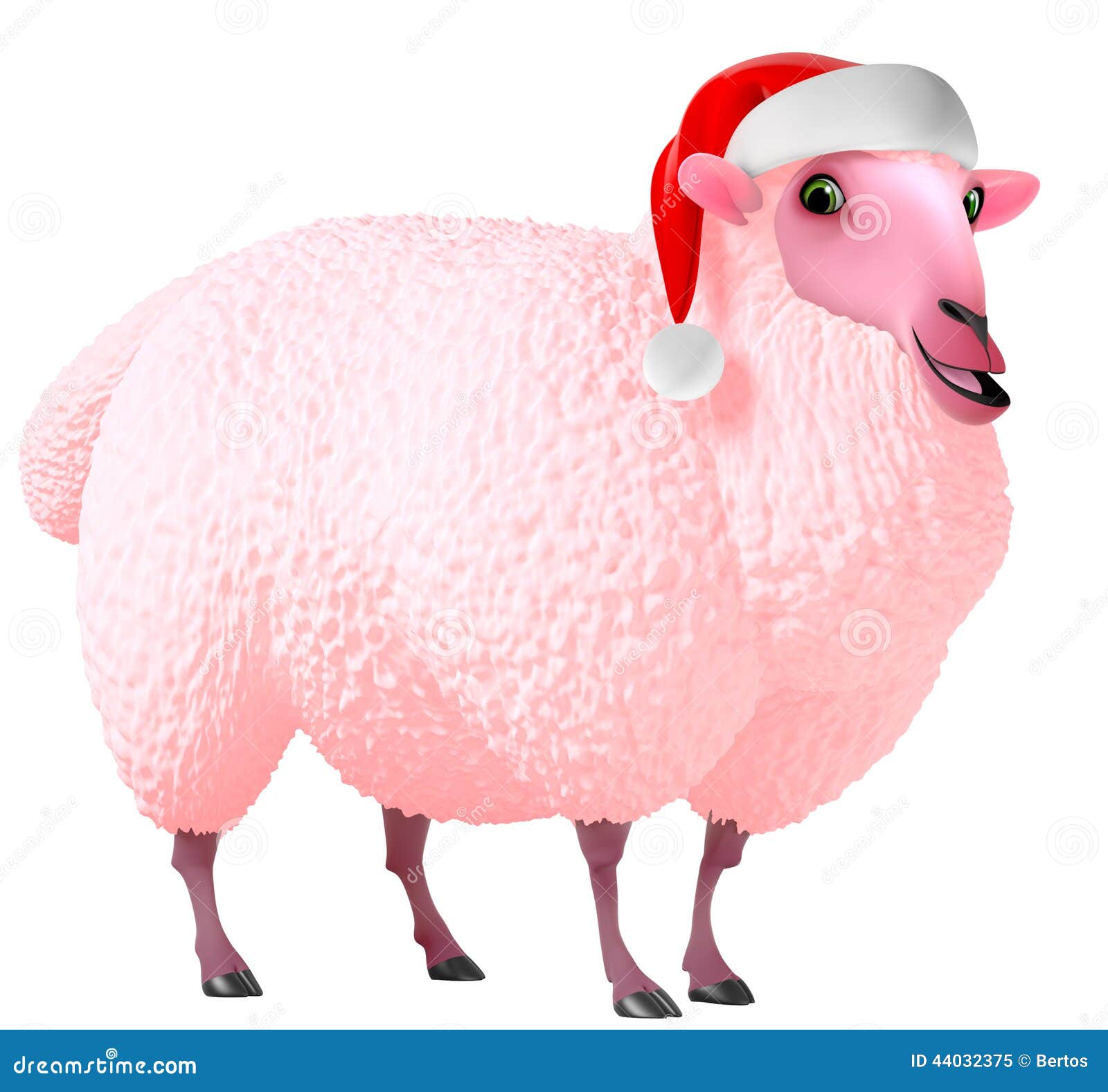 Pink sheep stock illustration. Illustration of animals - 44032375