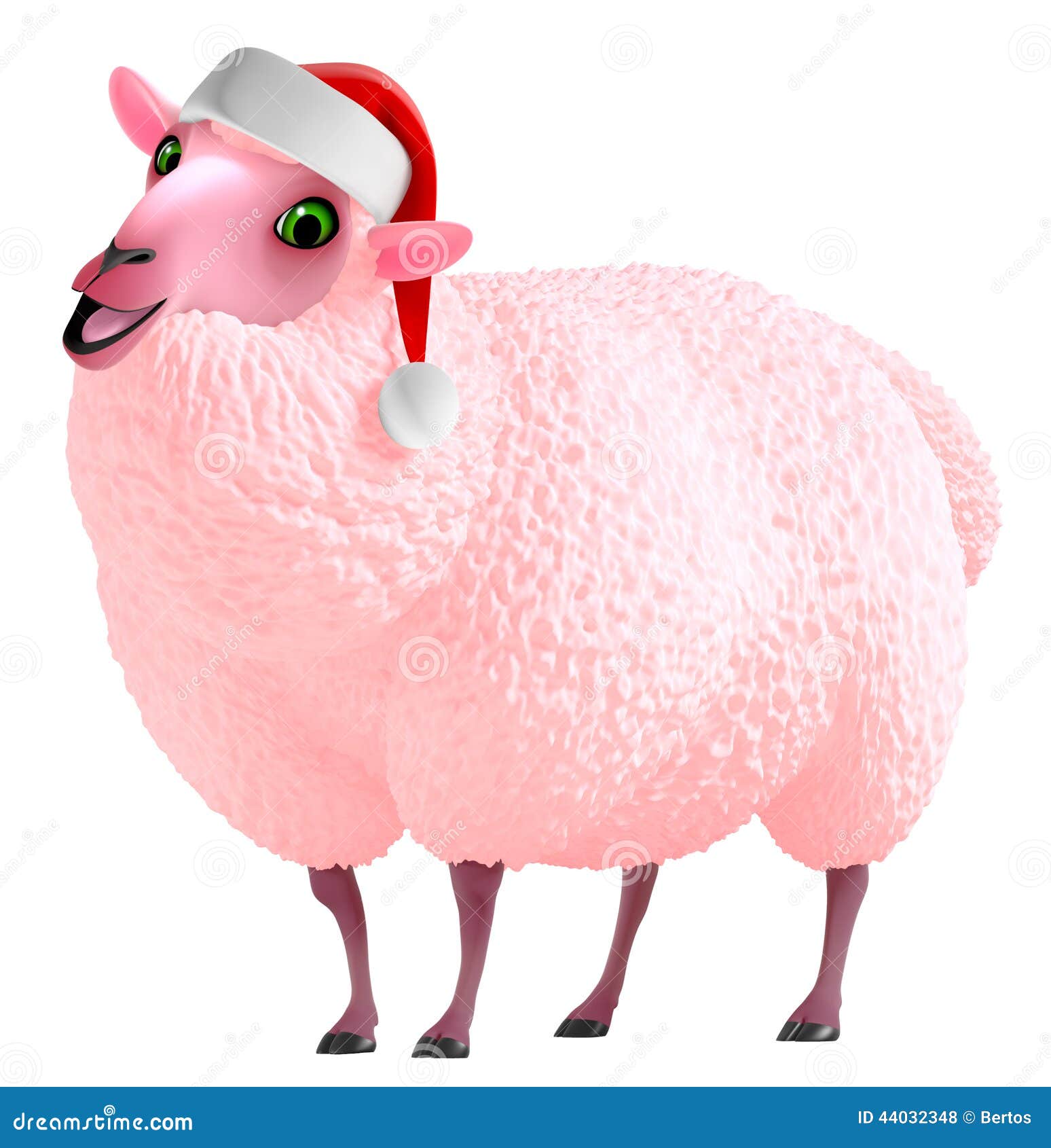 Pink sheep stock illustration. Illustration of isolated - 44032348