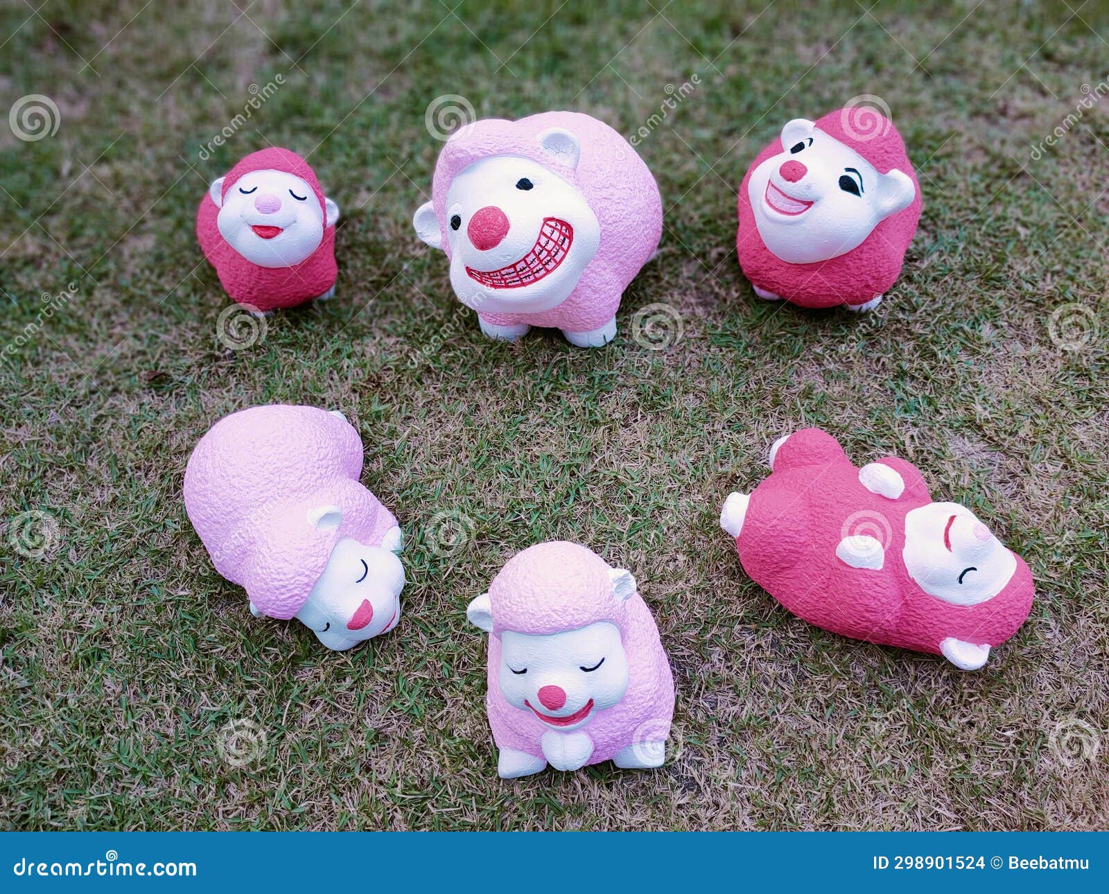 Pink sheep stock photo. Image of garden, sheep, decoration - 298901524