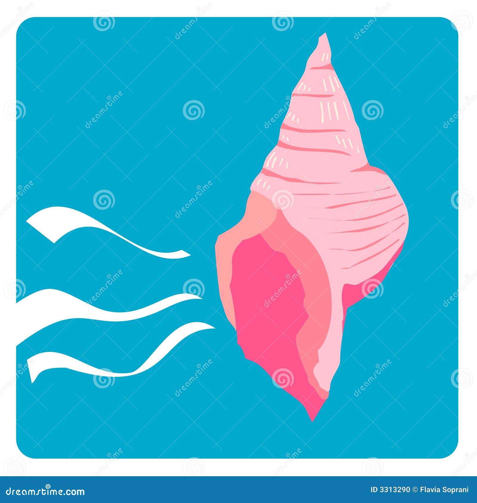 Pink Shell Cartoon | CartoonDealer.com #147140563