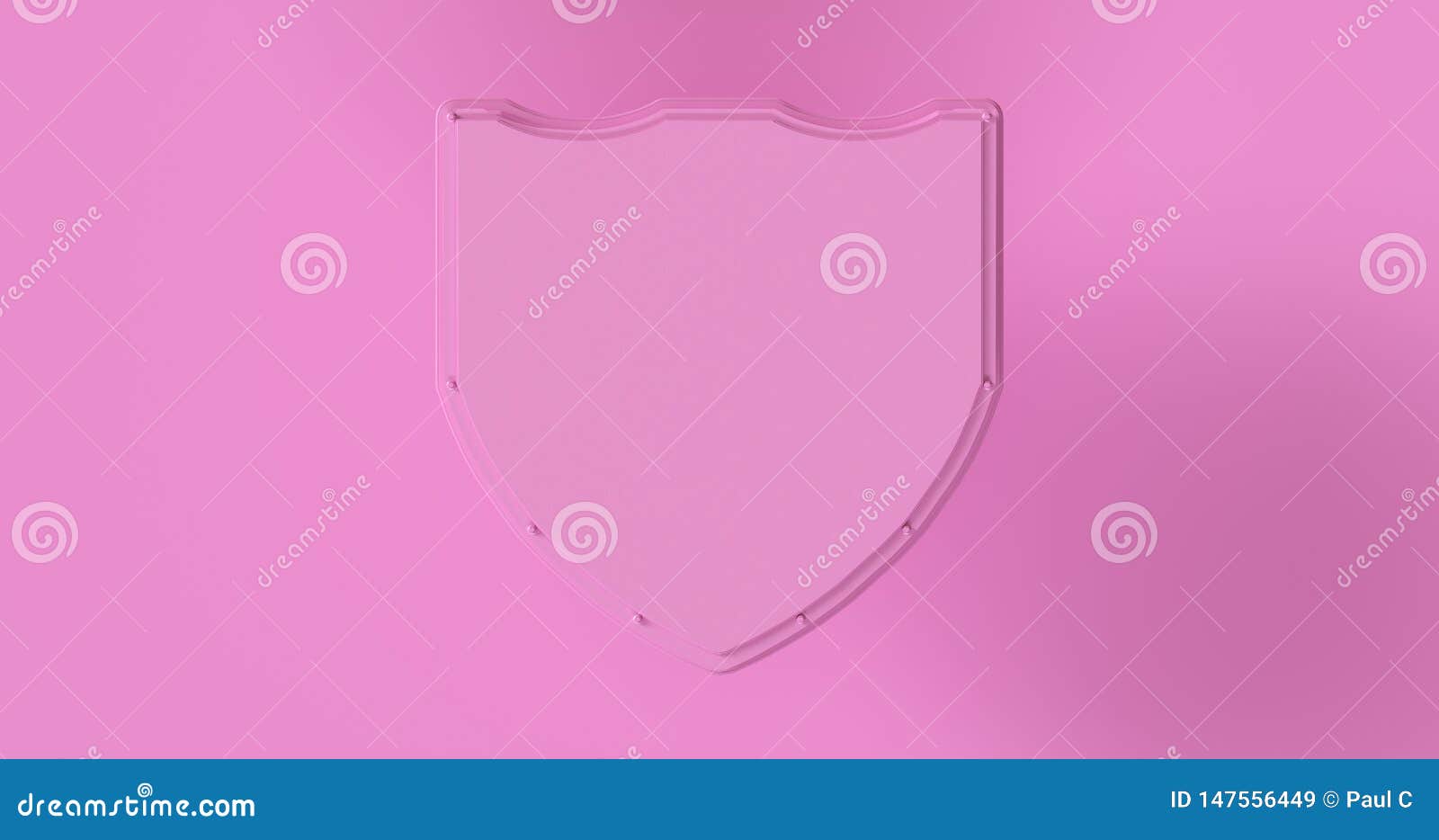 Pink Shield Badge stock illustration. Illustration of style - 147556449