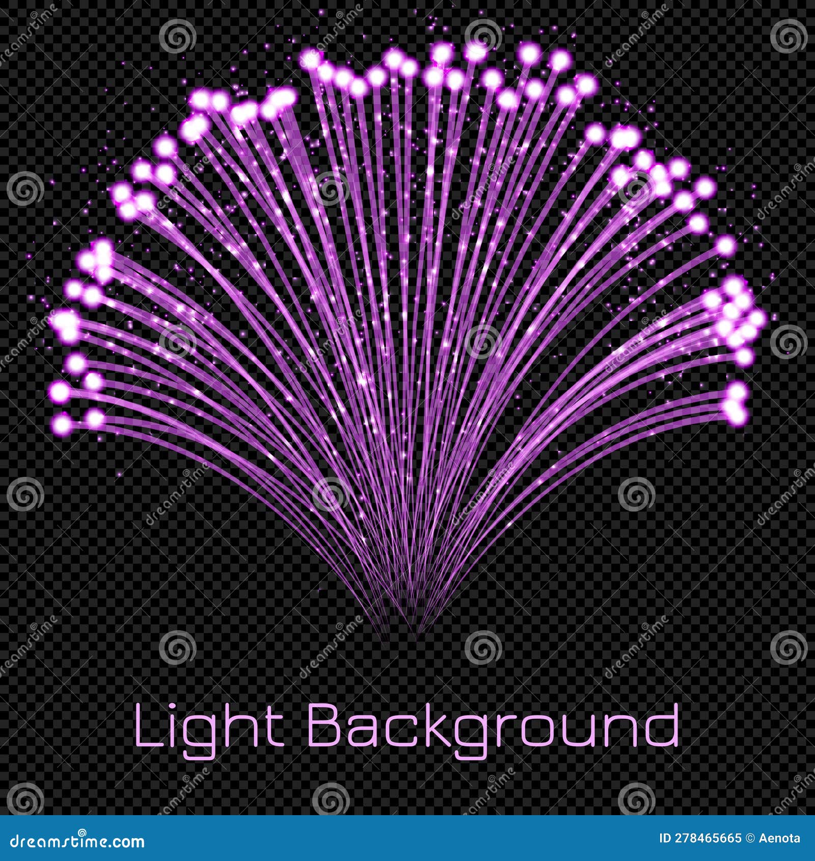 Pink Shining Fireworks with Sparks on Transparent Background Vector ...