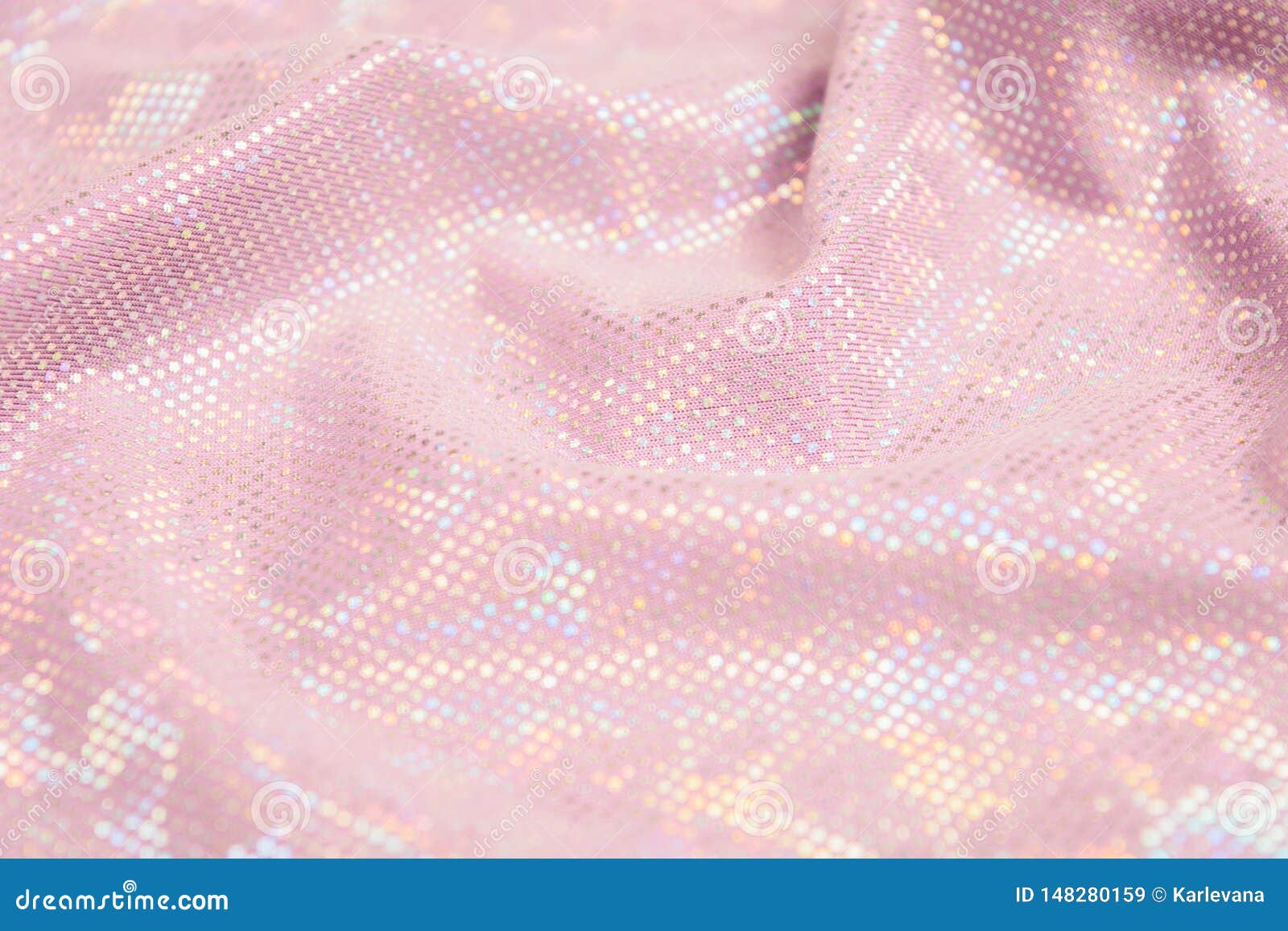 Pink Shiny Fabric Textured Background. Textile Backdrop with Waves ...