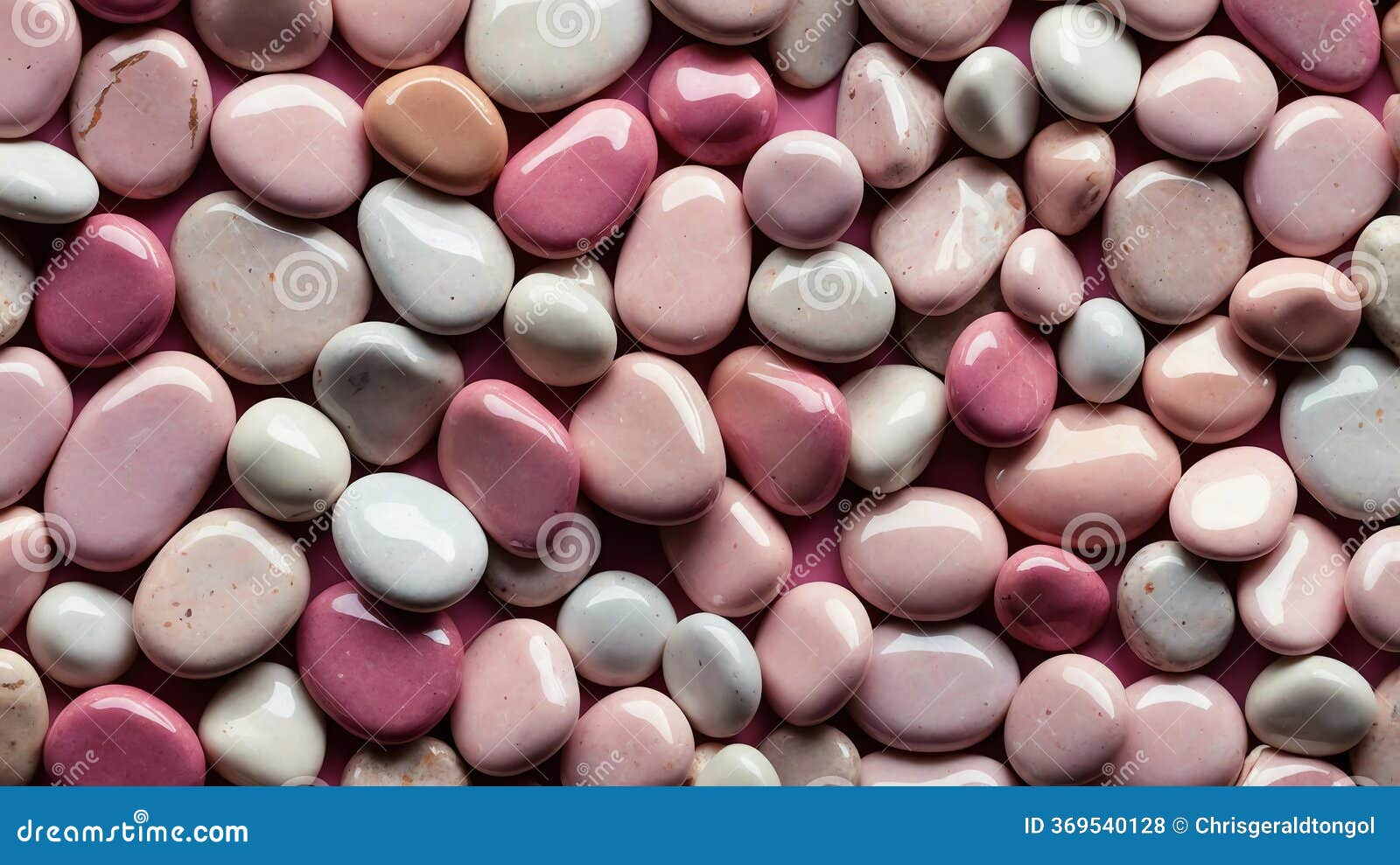 Pink Shiny Pebbles Flat Surface Texture Backg Ai Generated Stock ...