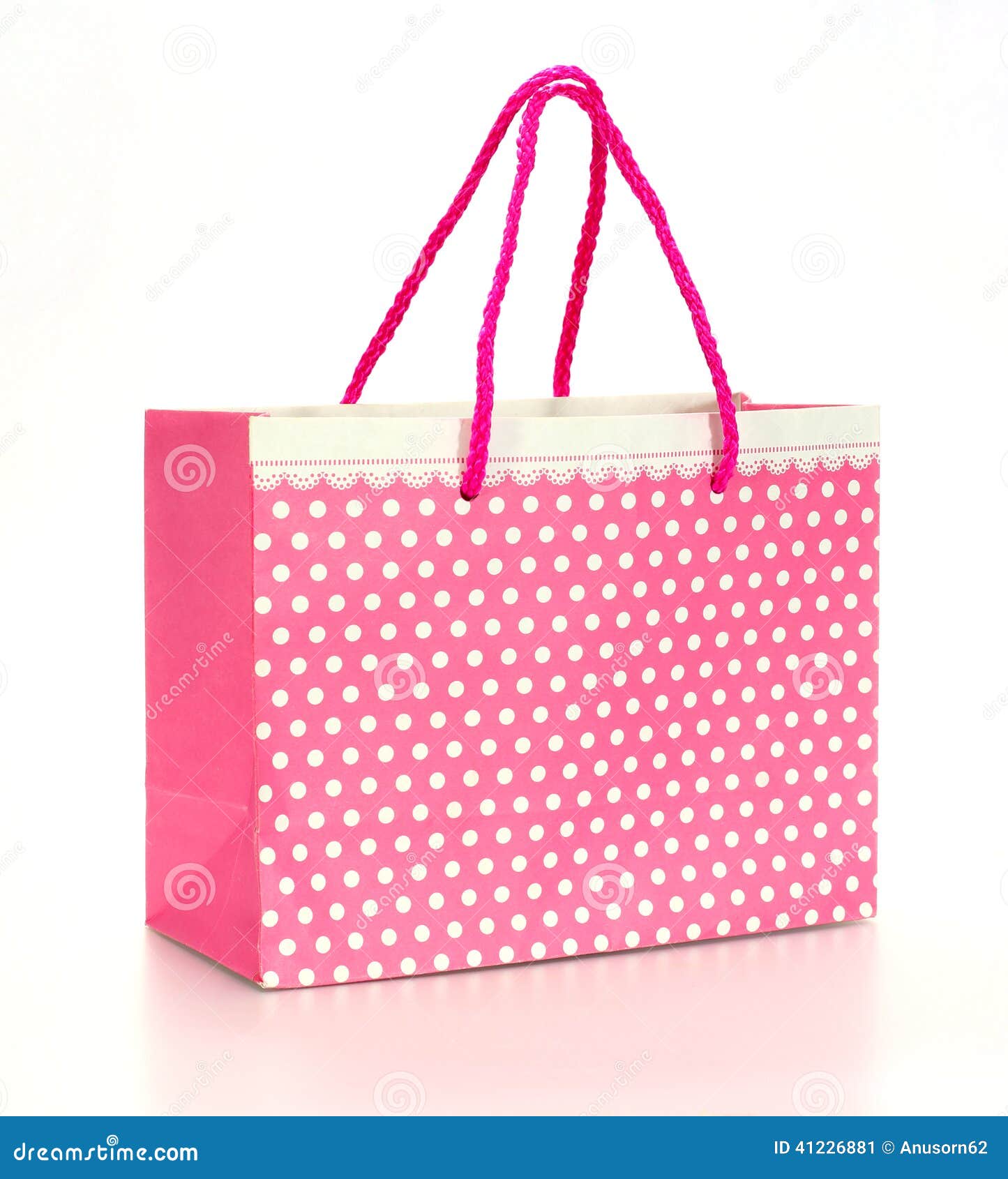 Pink Shopping Bag And Clock Royalty-Free Stock Photography ...