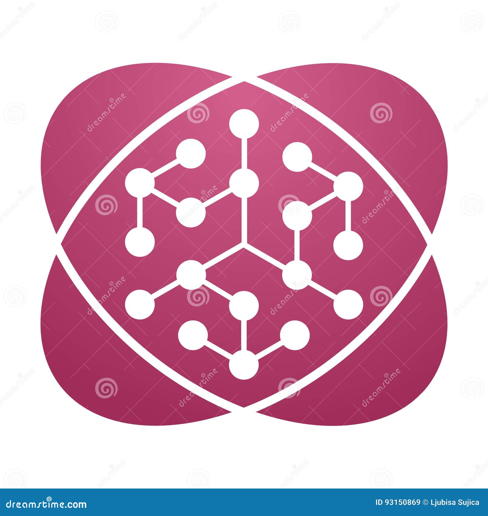 Pink sign chemistry stock vector. Illustration of pharmaceutical - 93150869