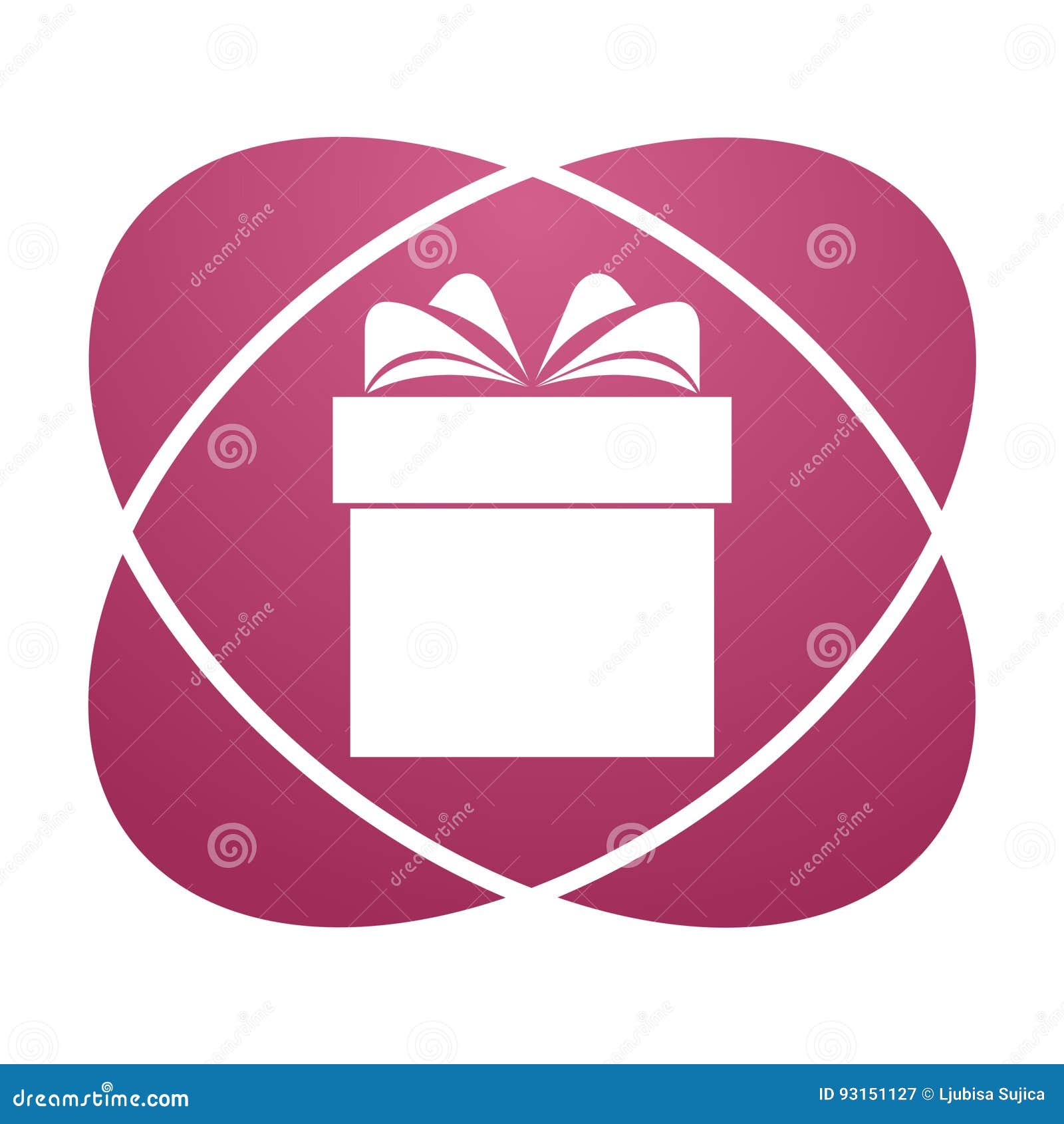 Pink sign gift box stock vector. Illustration of loveletter - 93151127