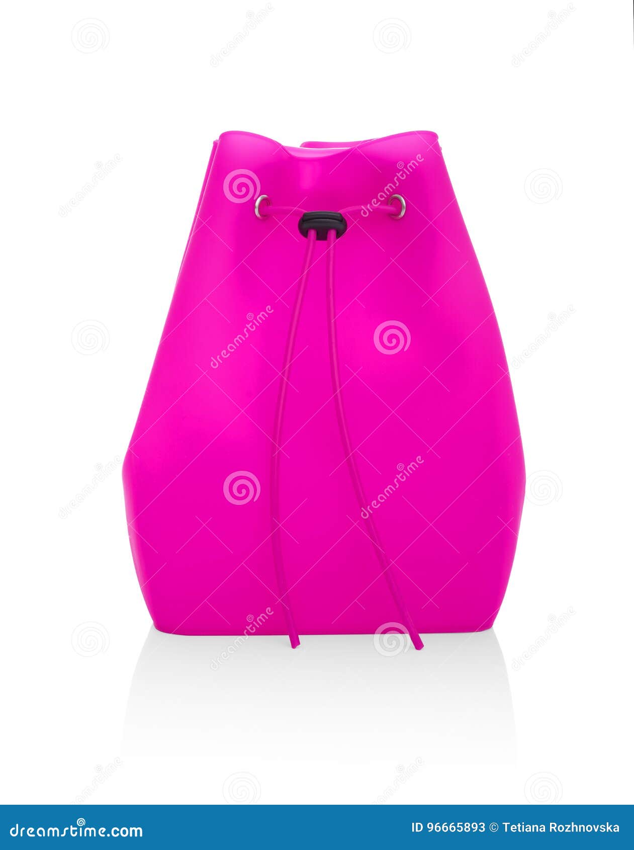 Pink silicone backpack. stock image. Image of cute, fashion - 96665893