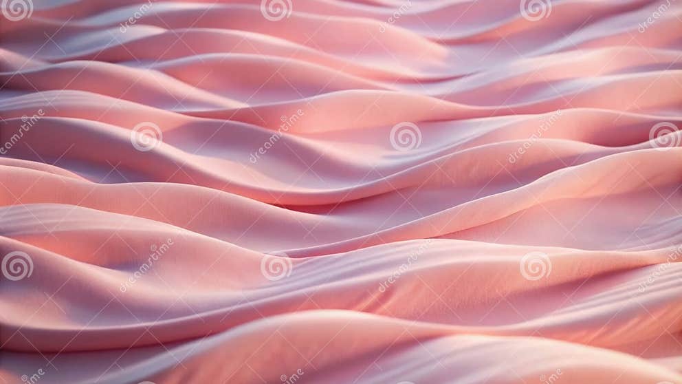 Pink Silk Drape Close-up Composition, Soft Waves, Textured Fabric Stock ...