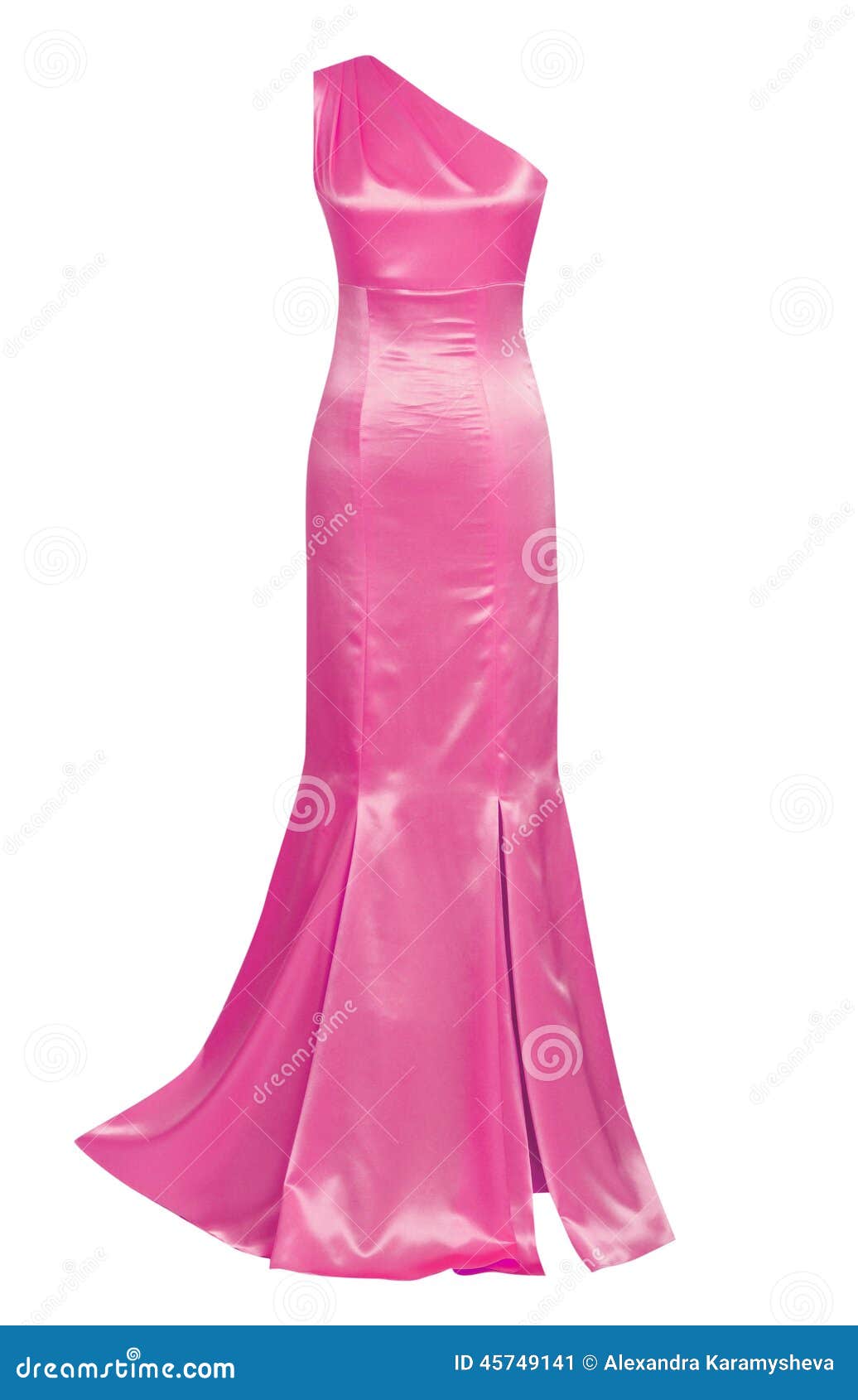 Pink silk dress stock image. Image of closeup, accessory - 45749141