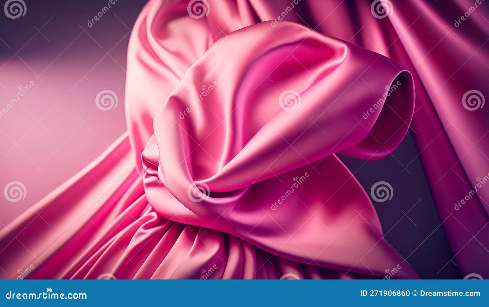 Pink Silk Folded Drapery with Layers Background, Generative AI Stock ...