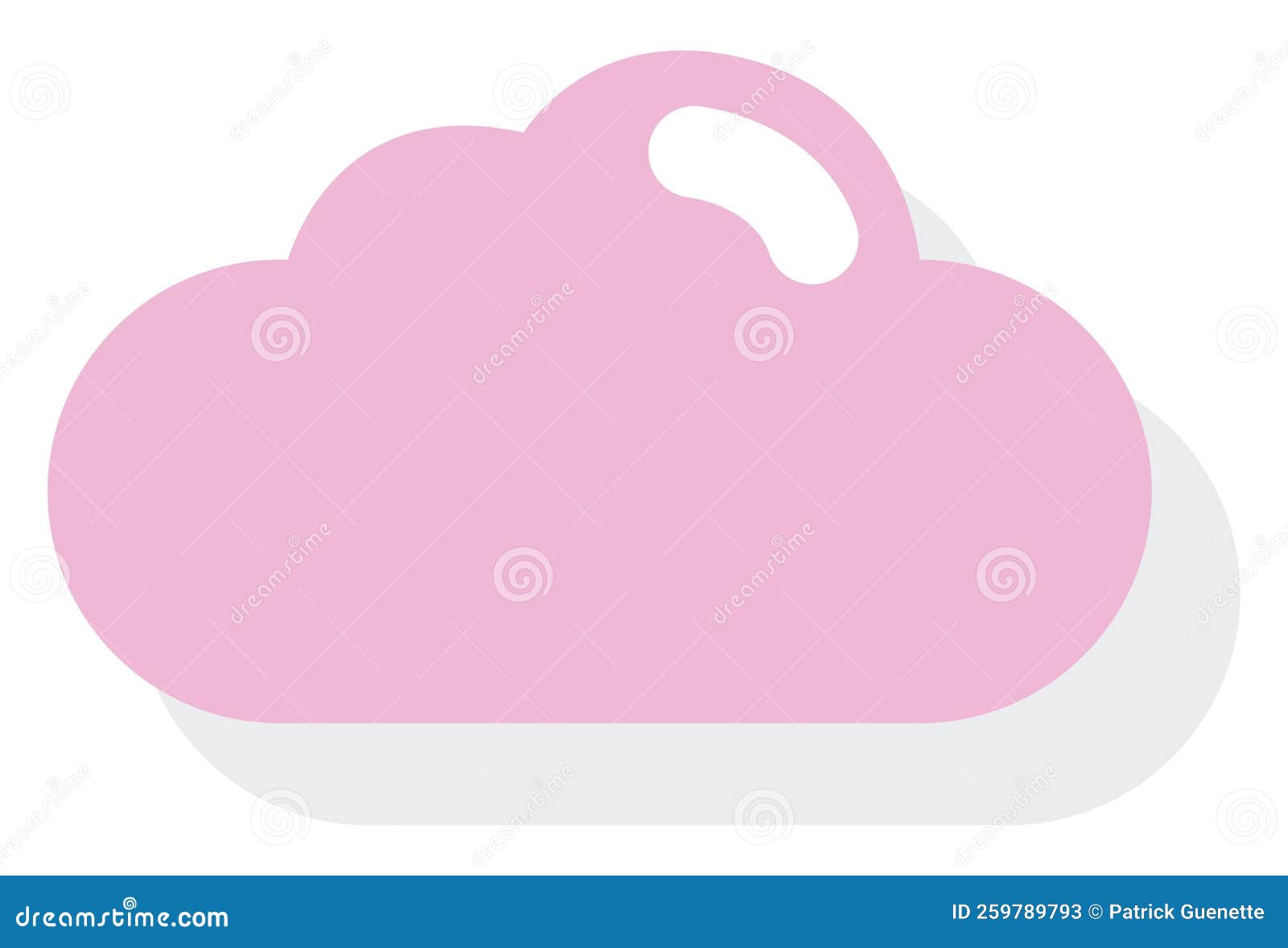 Pink Simple Cloud, Icon Icon Stock Vector - Illustration of abstract ...