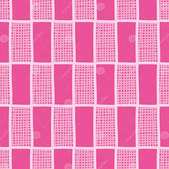 Pink Sketched Rectangular Mesh Repeat Pattern Vector Stock Vector ...