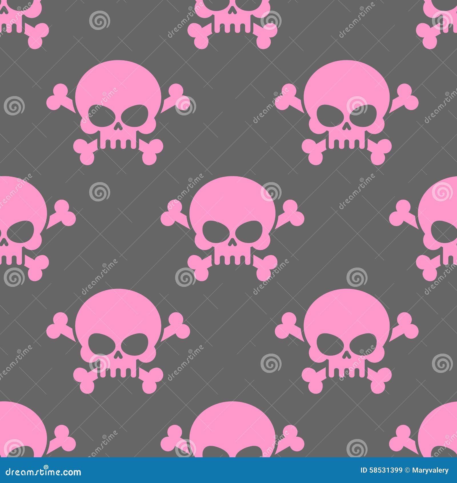 Pink Skull. Vector Clip Art | CartoonDealer.com #104344298