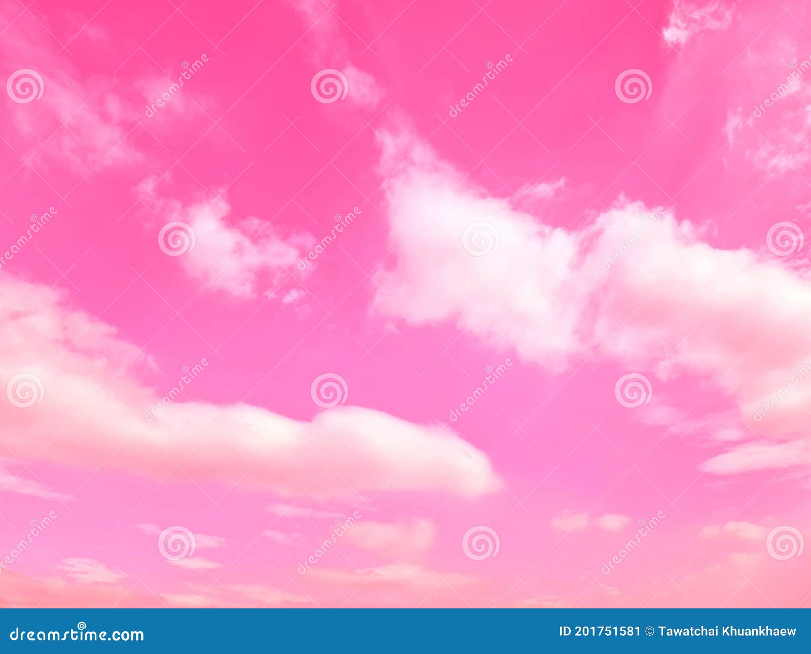 Pink Sky and Bright White Clouds Stock Image - Image of colorful ...