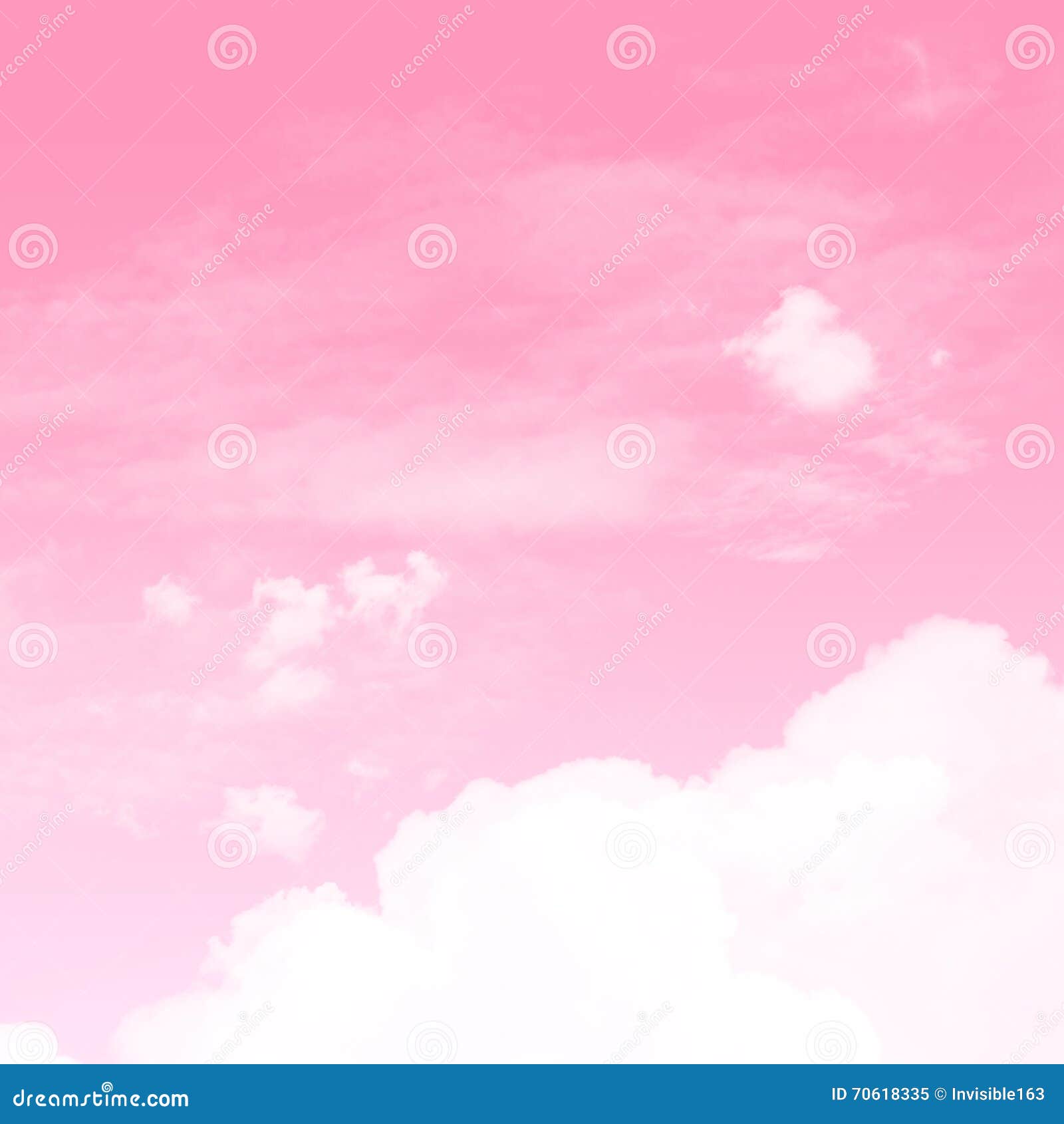 Pink sky and cloudy stock image. Image of pastel, sunset - 70618335