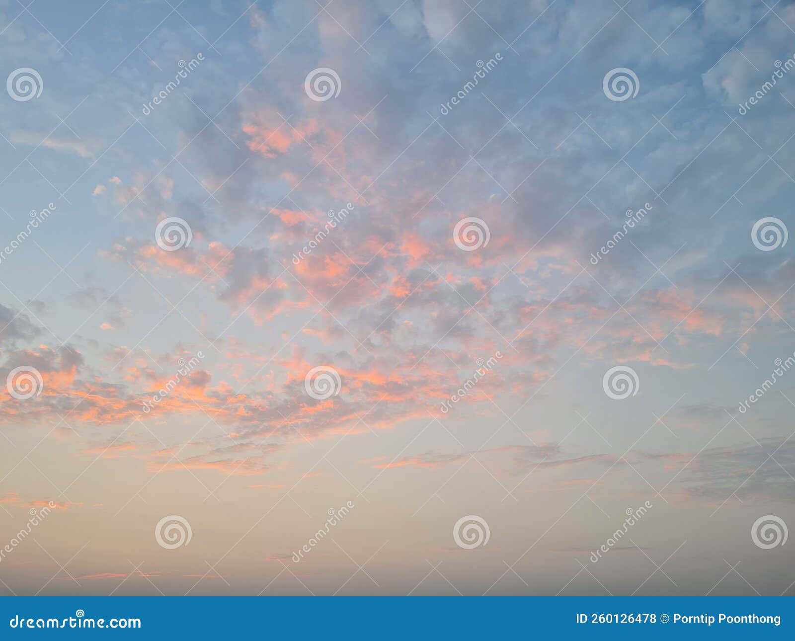 Pink Sky in the Magic Hour, Sky Background Stock Photo - Image of ...