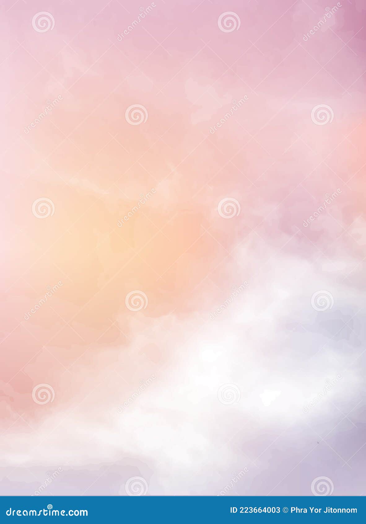 Pink Sky in Pastels Colur.pink Sky Vector Background Stock Vector ...