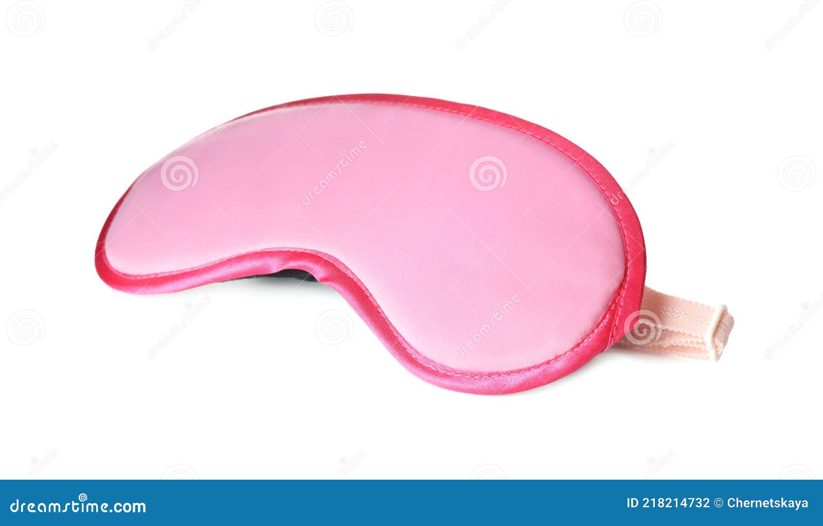Pink Sleep Eye Mask Isolated on White Stock Photo - Image of comfort ...