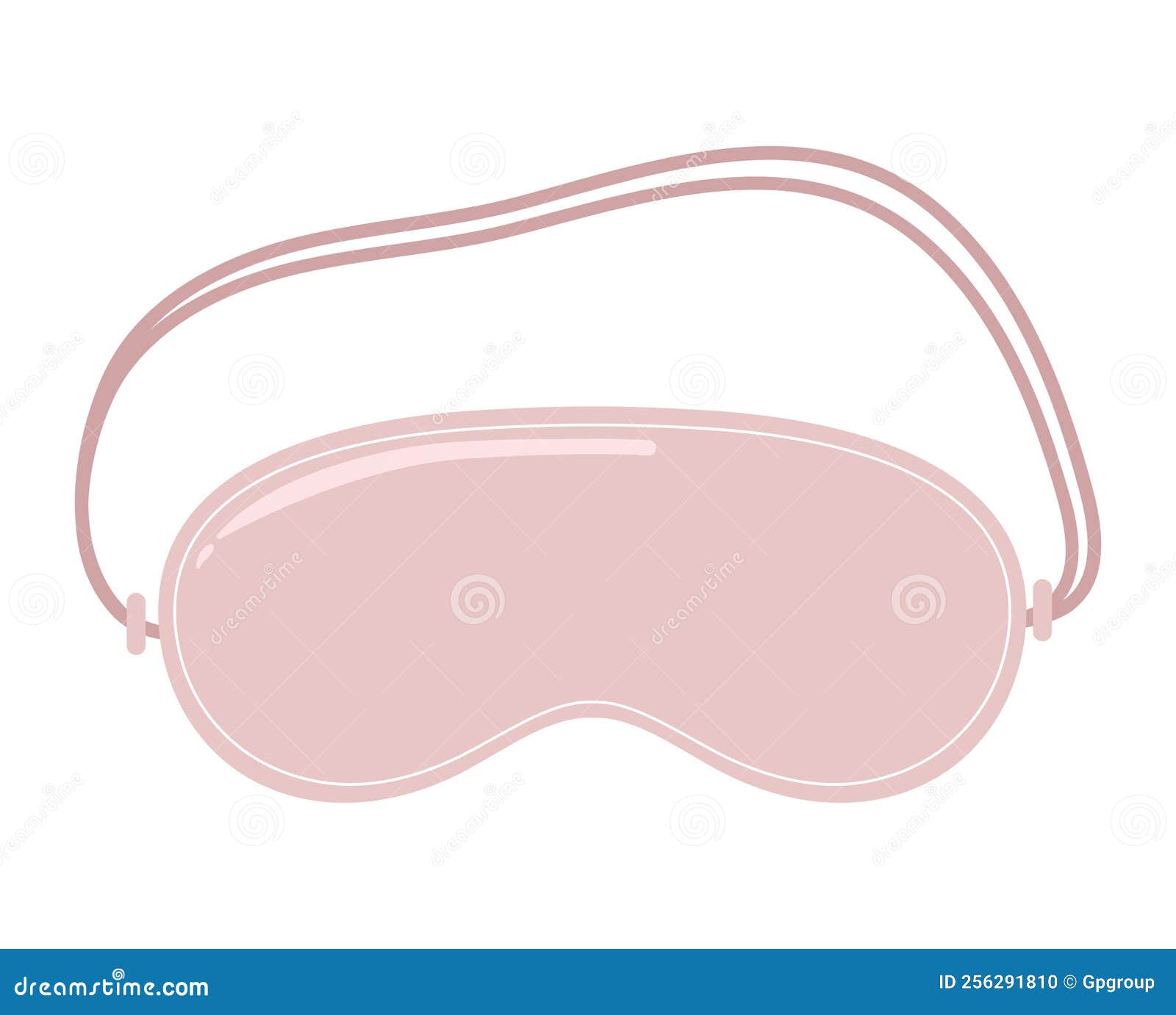 Pink sleep mask stock vector. Illustration of travel - 256291810