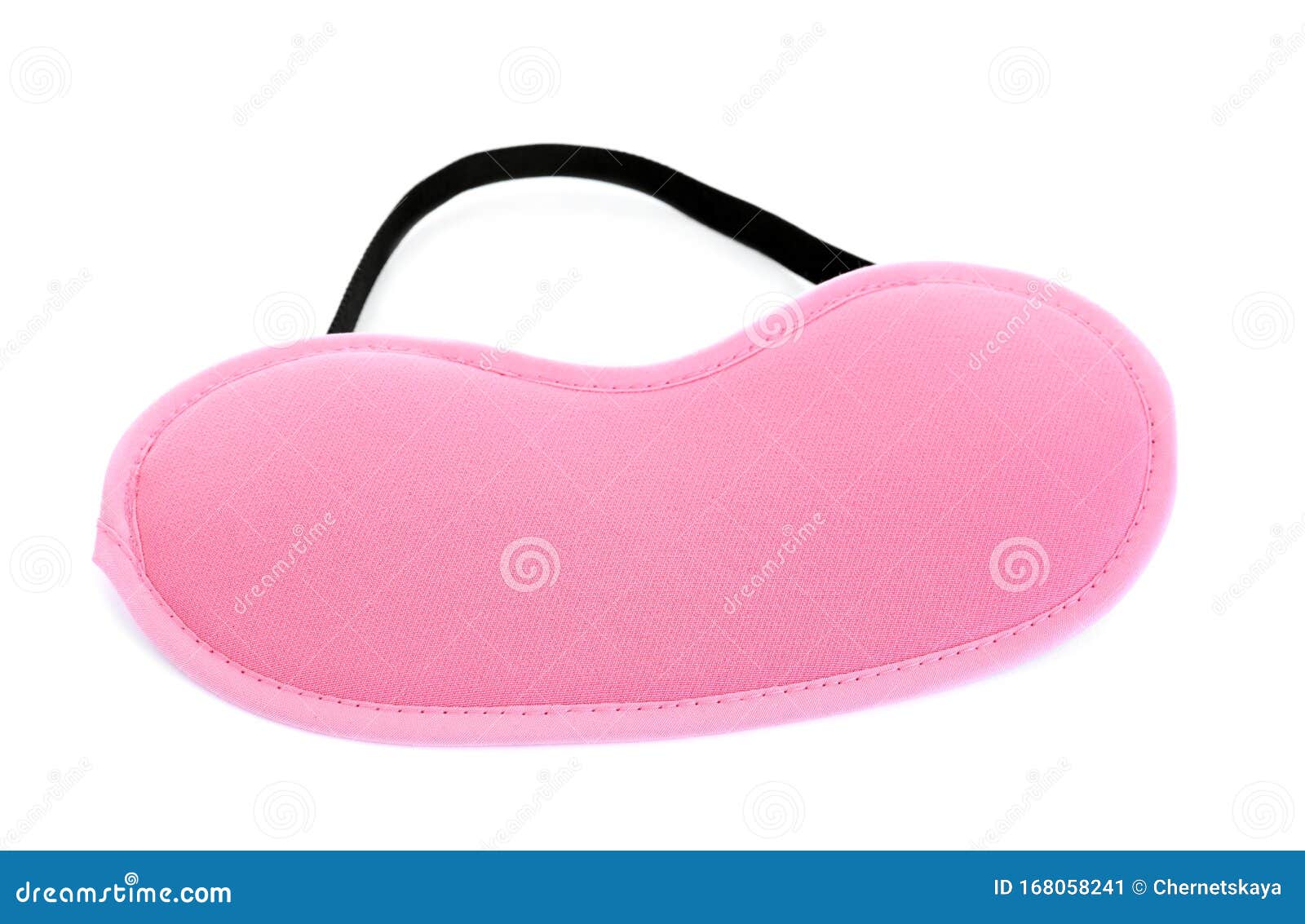 Pink Sleeping Eye Mask Isolated. Bedtime Stock Image - Image of rest ...