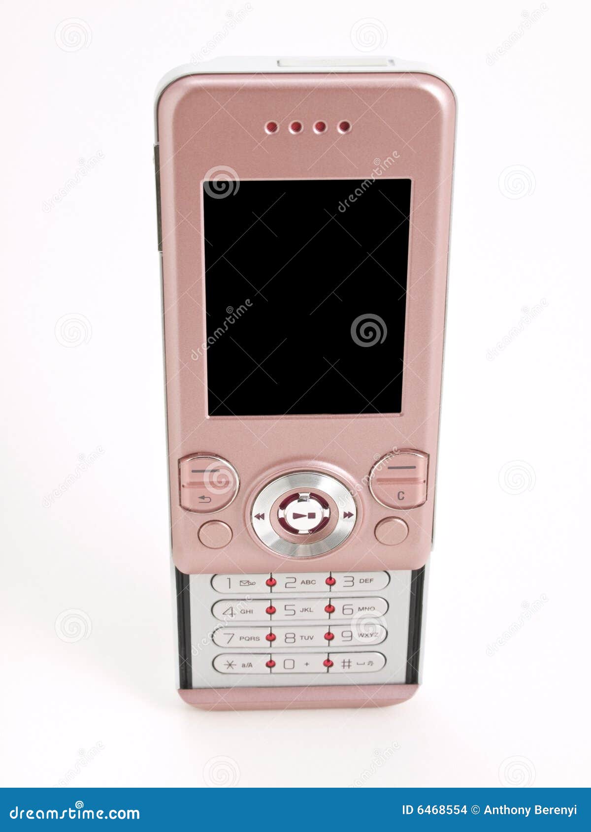 Pink Slider Cell Phone Top Perspective Stock Photo - Image of open ...