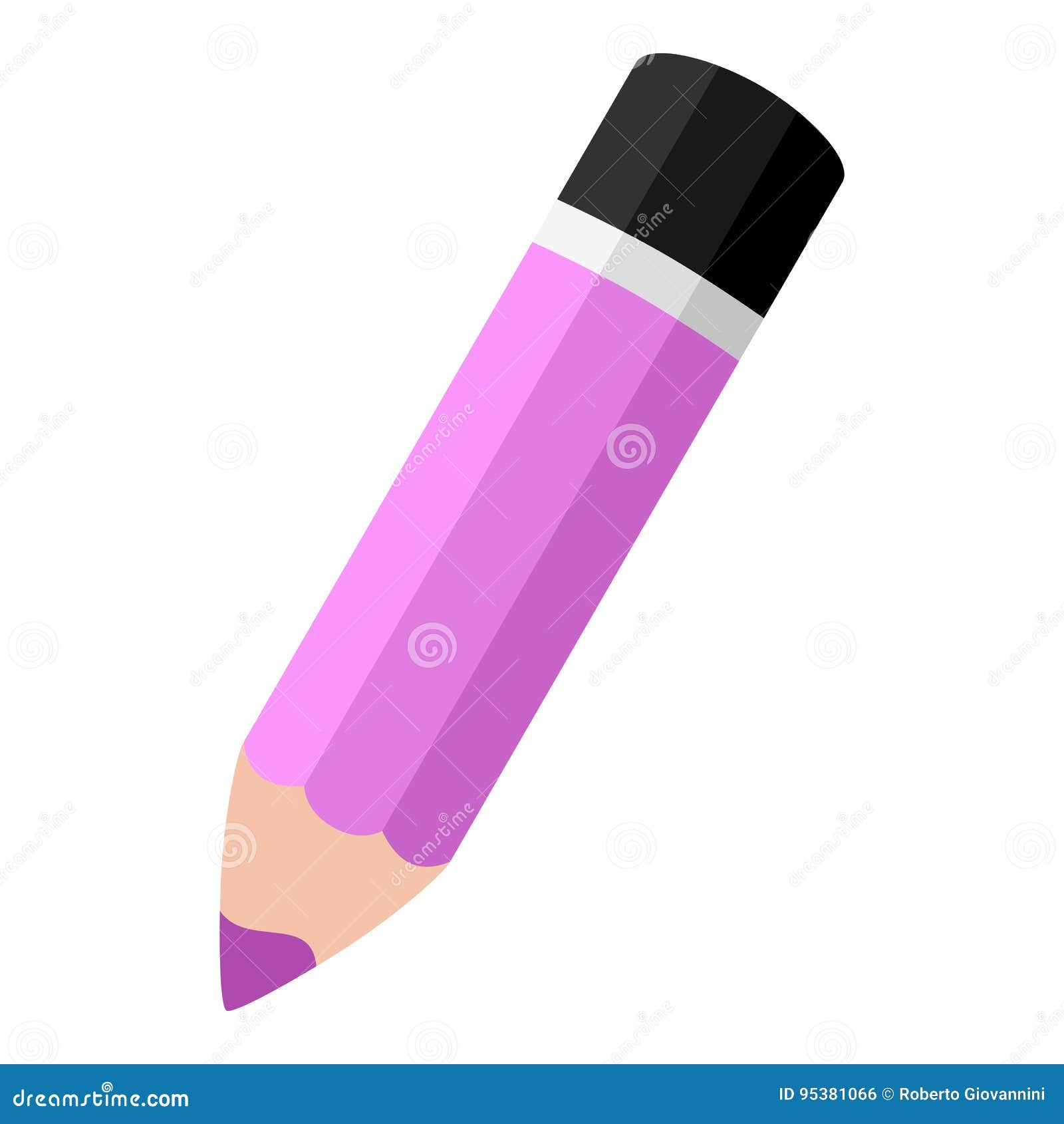 Pencil Flat Icon - School Pencil Symbol. Vector Education Illustration ...