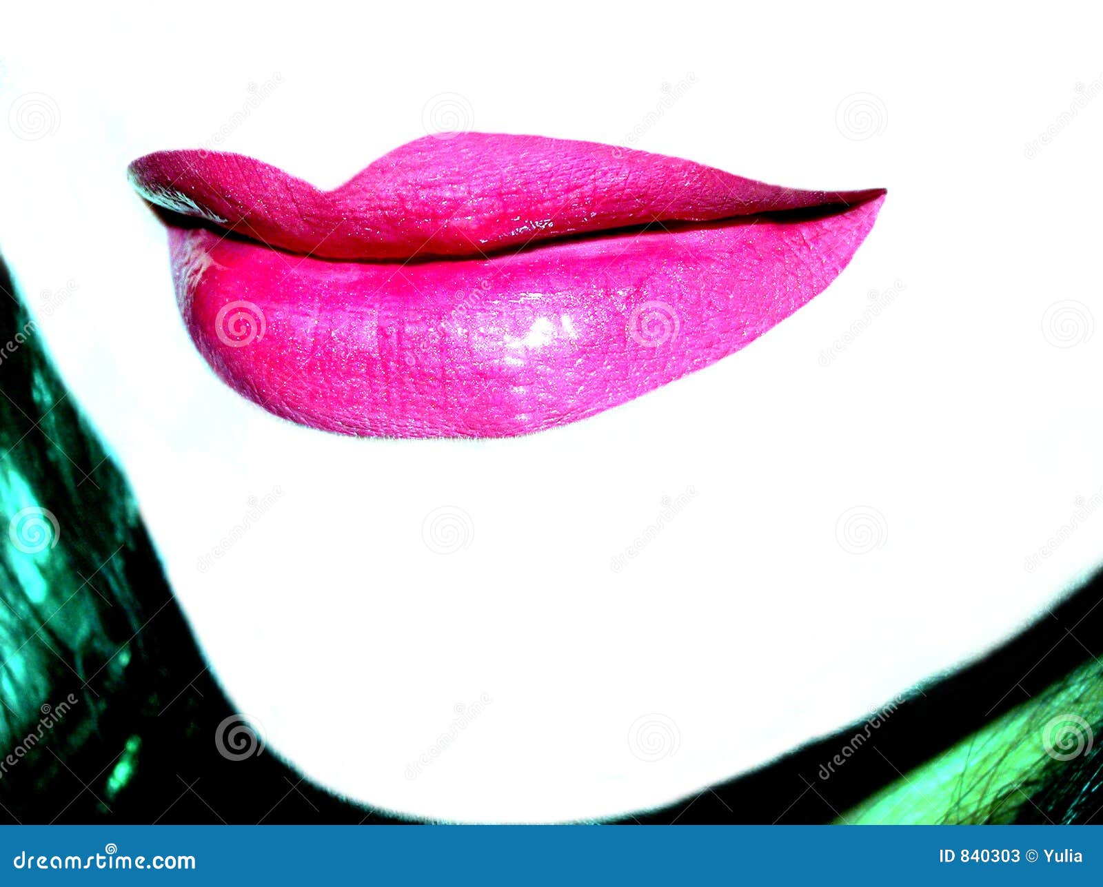 Pink Smiling Lips stock image. Image of cosmetic, close - 840303