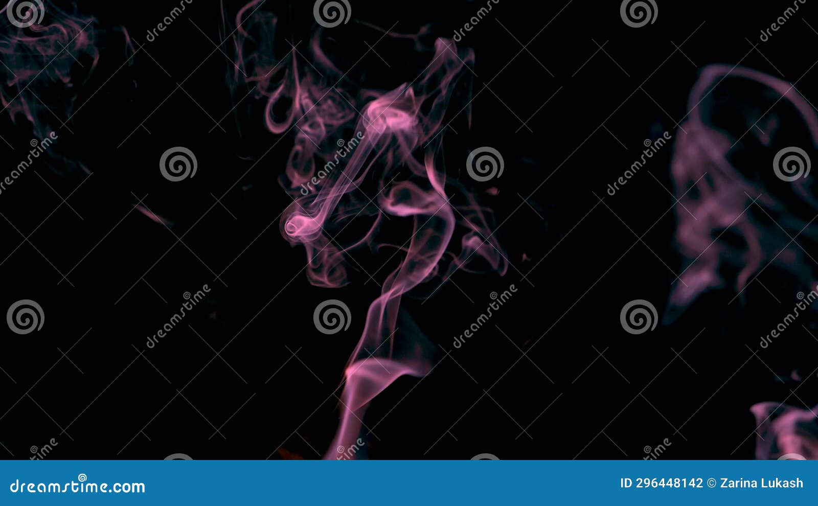 Pink Smoke on a Black Background. Abstract Background of Incense ...