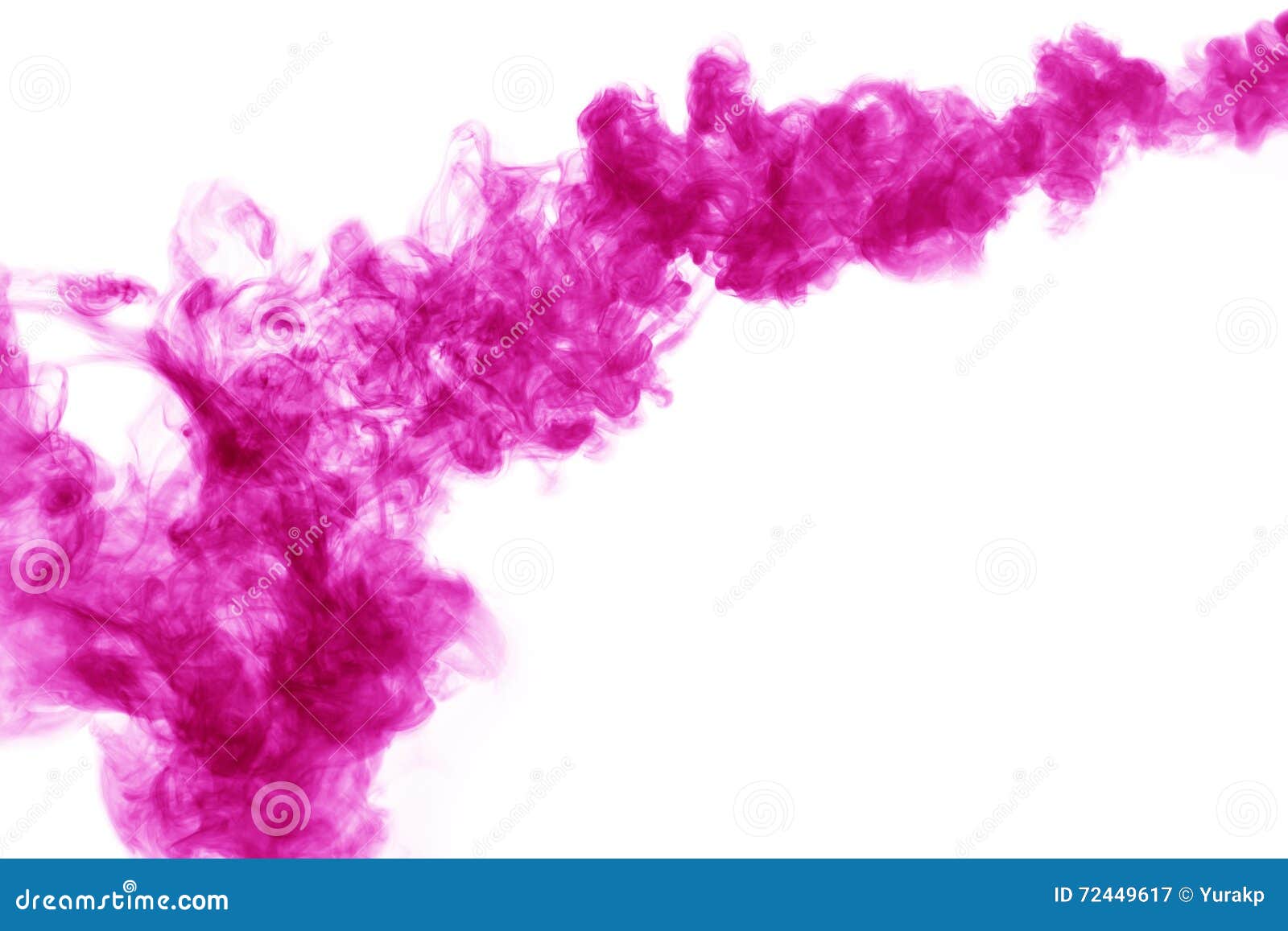 Pink Smoke Isolated on the White Background Stock Image - Image of pink ...