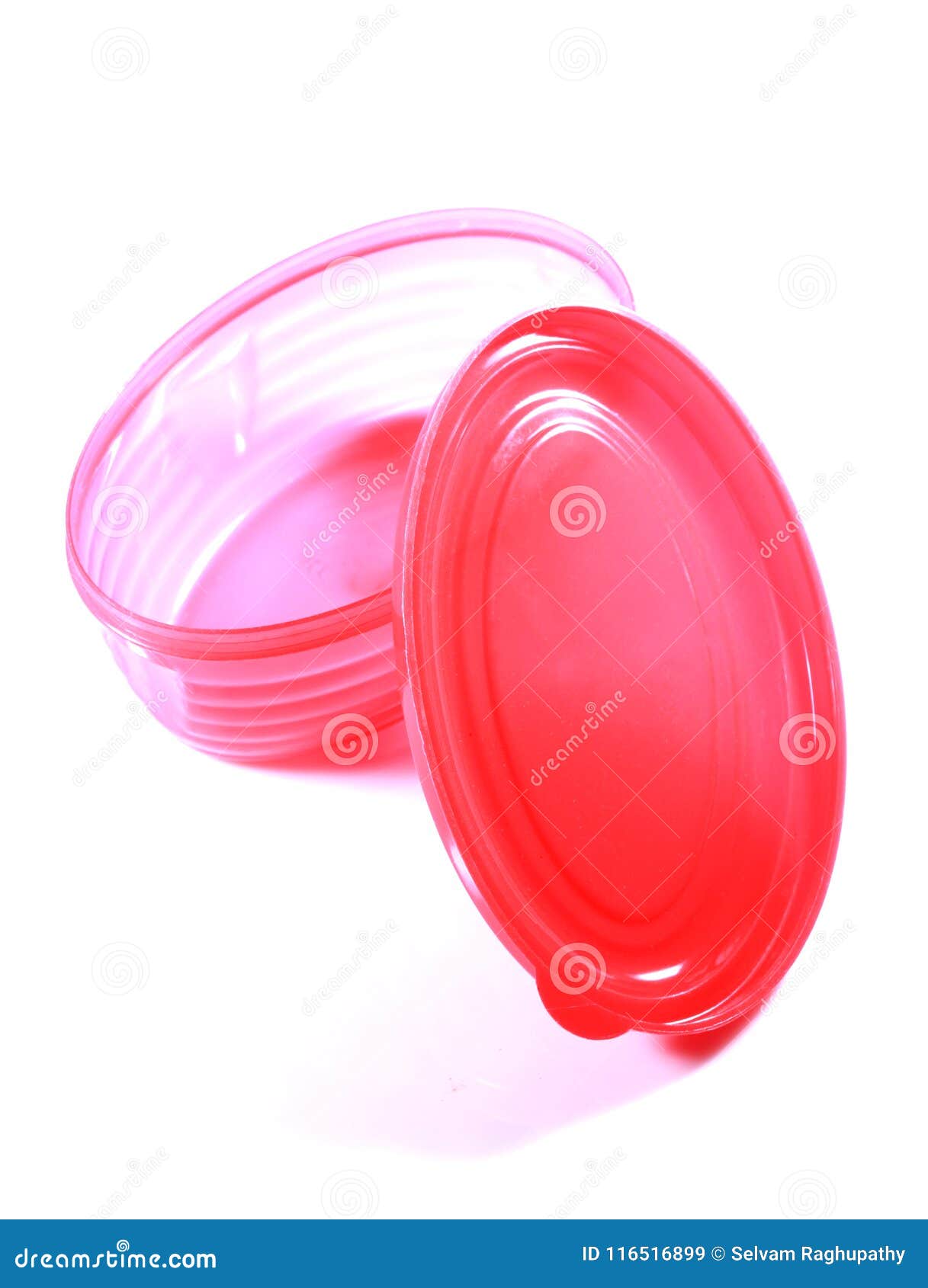Pink Snack Plastic Box with Cap. Stock Image - Image of food, lunch ...