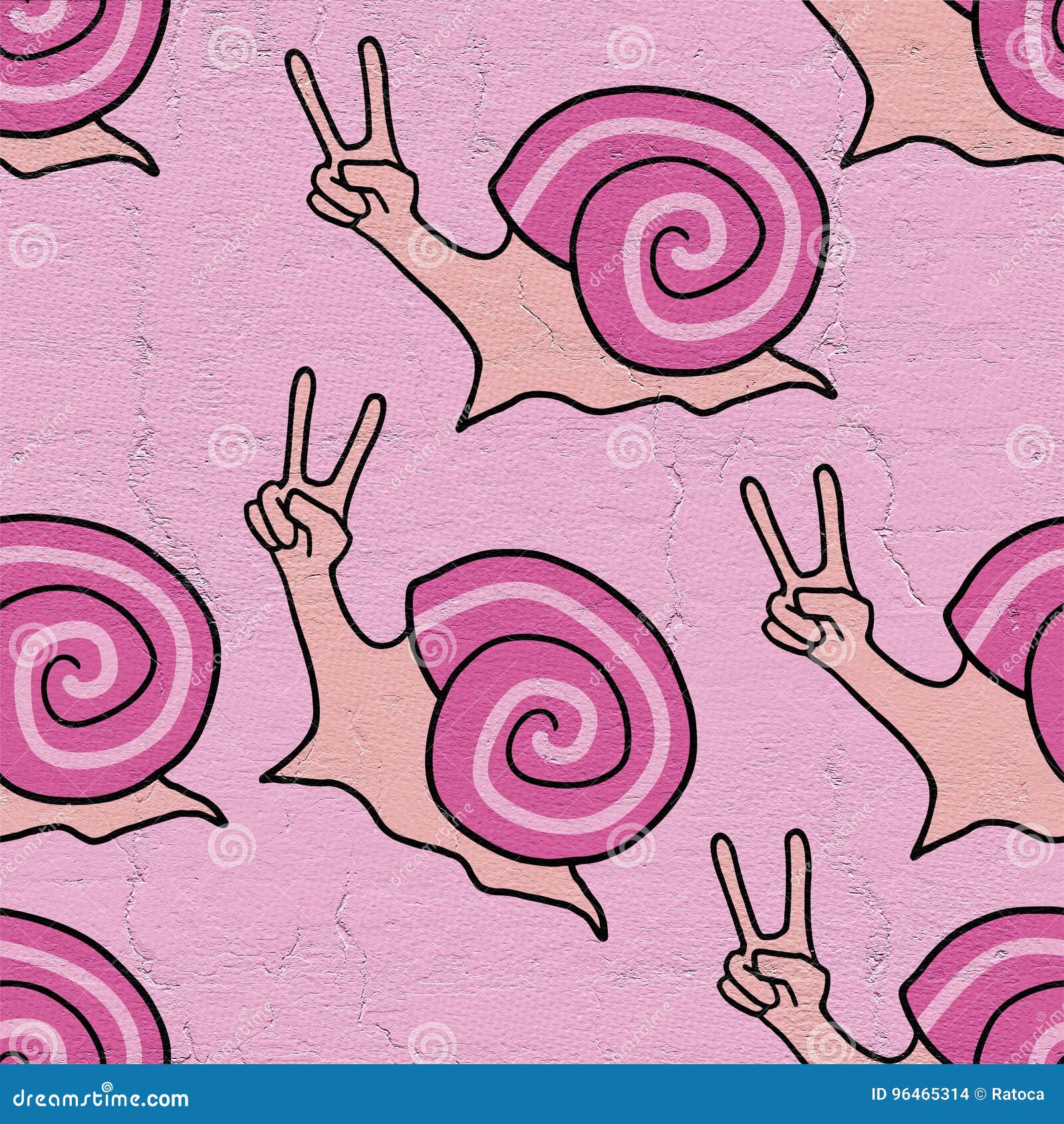 Pink snail stock illustration. Illustration of snail - 96465314