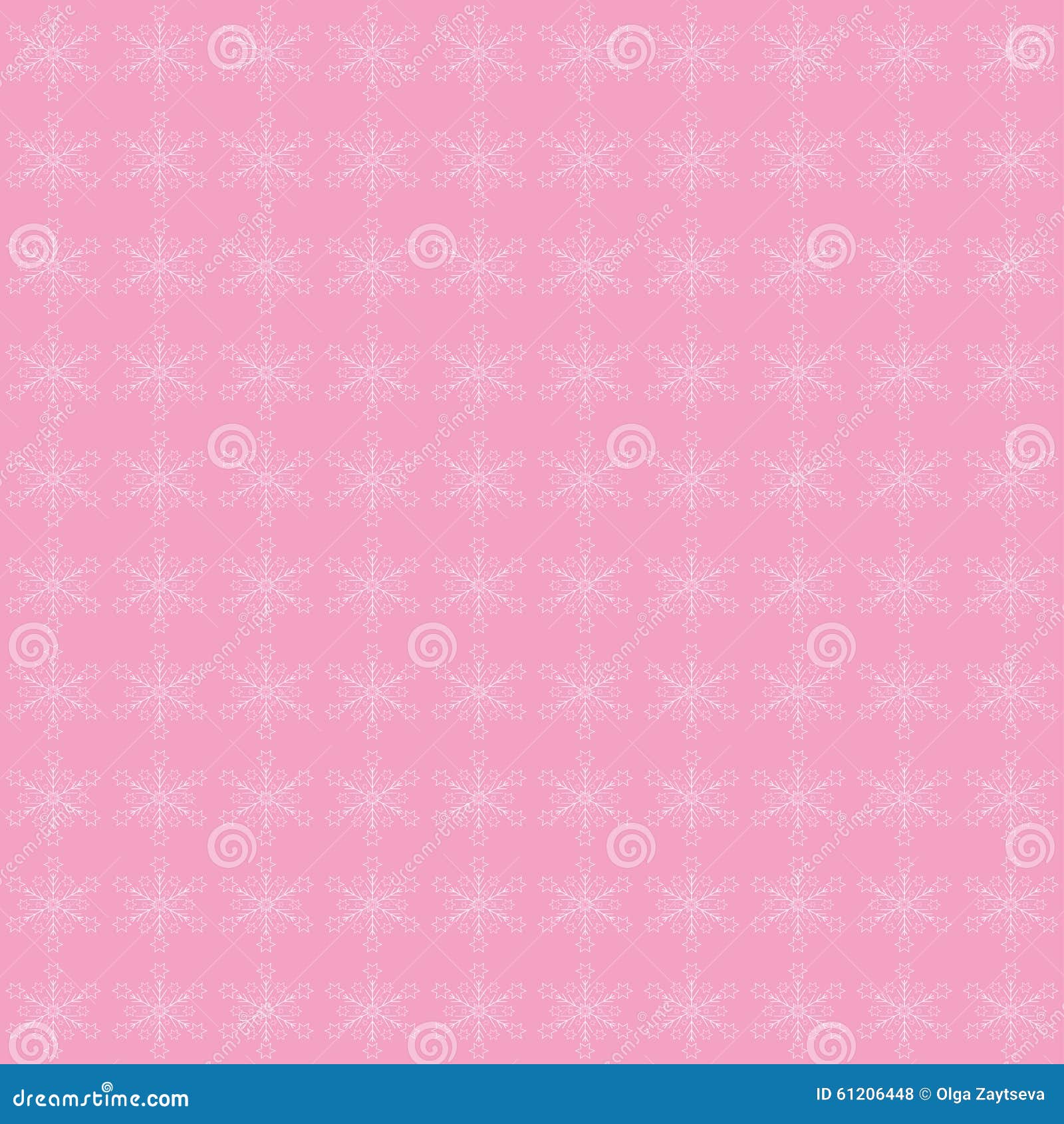 Pink snowflake pattern stock illustration. Illustration of merry - 61206448