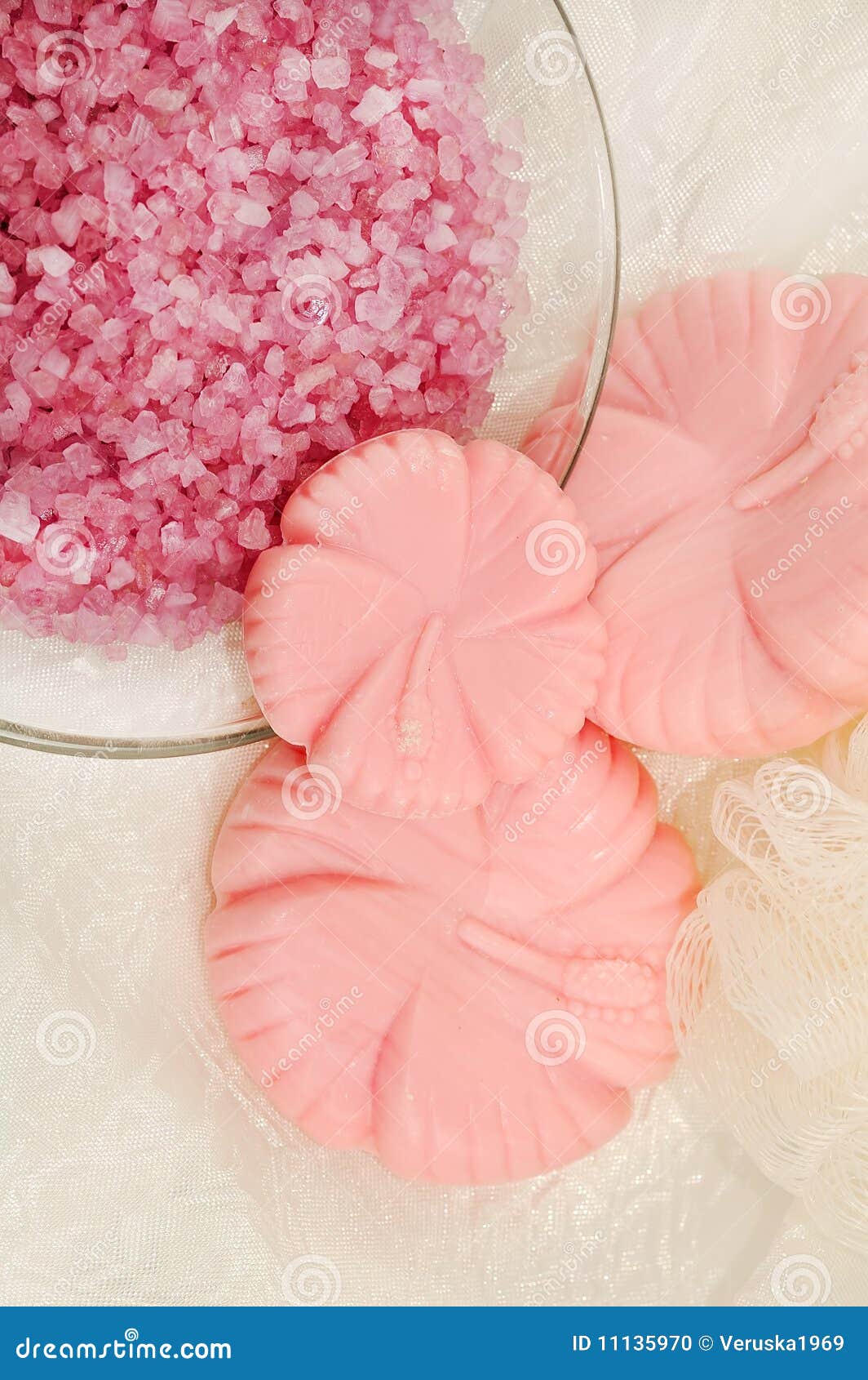 Pink soap stock photo. Image of herbs, natural, collection - 11135970