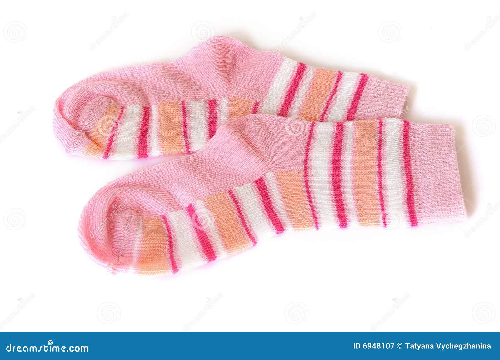 Pink socks isolated stock image. Image of white, cute - 6948107