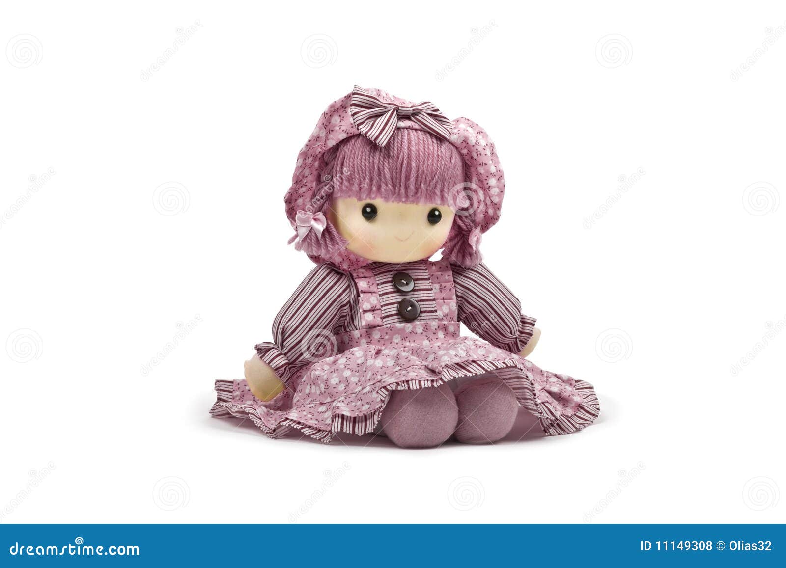 Pink soft doll stock photo. Image of doll, white, isolated - 11149308