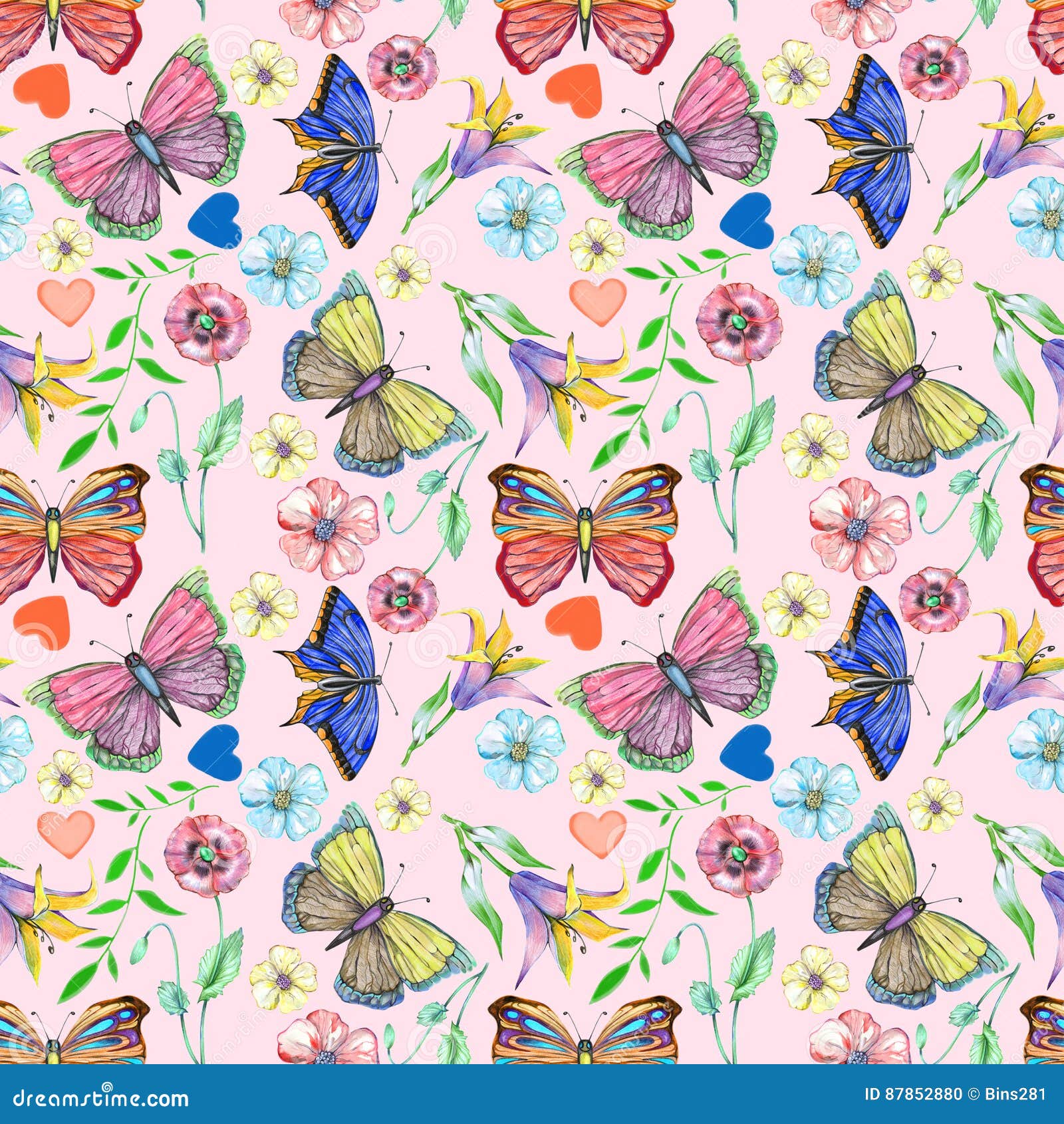 Pink soft pattern for kids stock illustration. Illustration of fabric ...