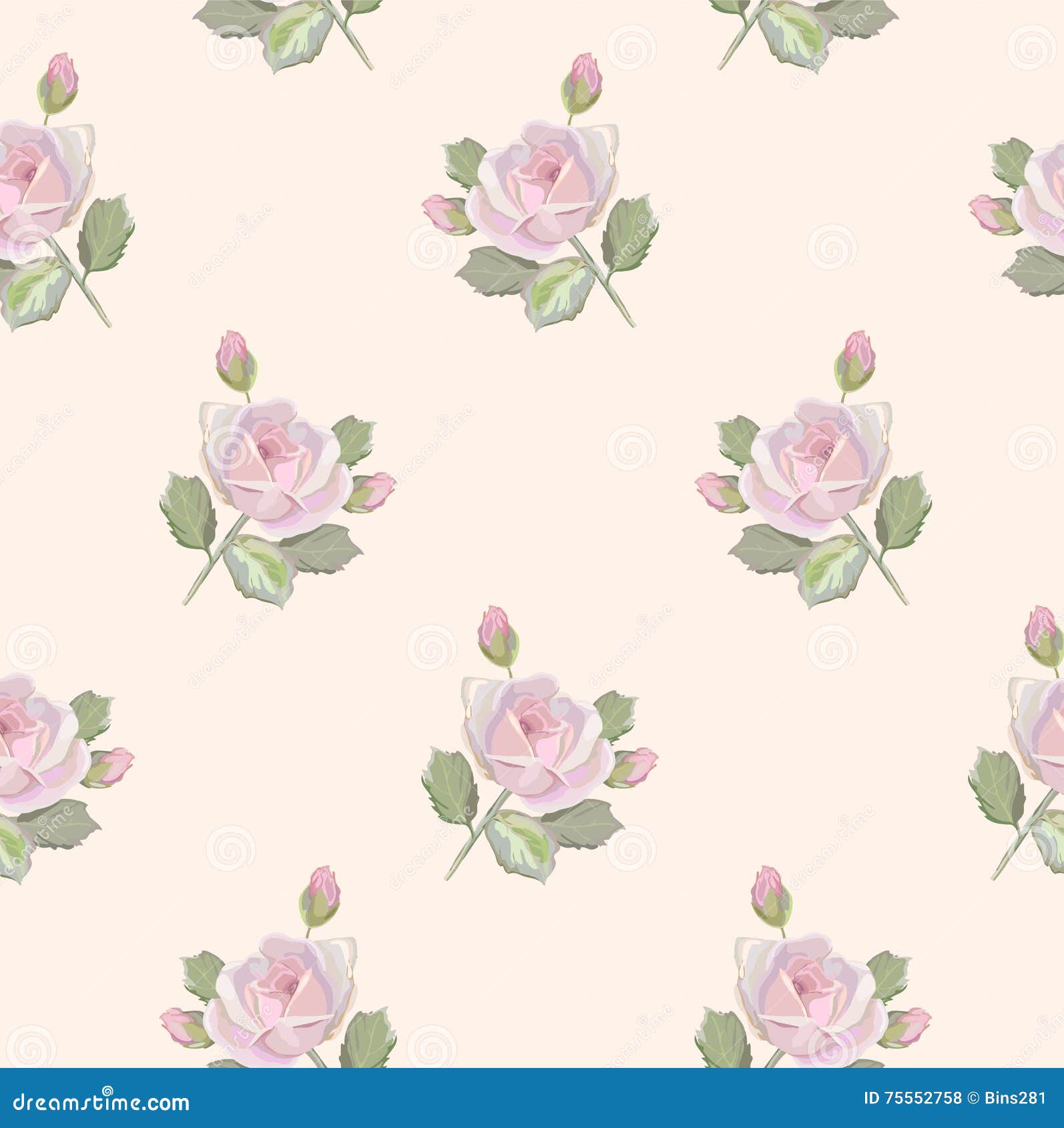 Pink soft roses stock vector. Illustration of garden - 75552758