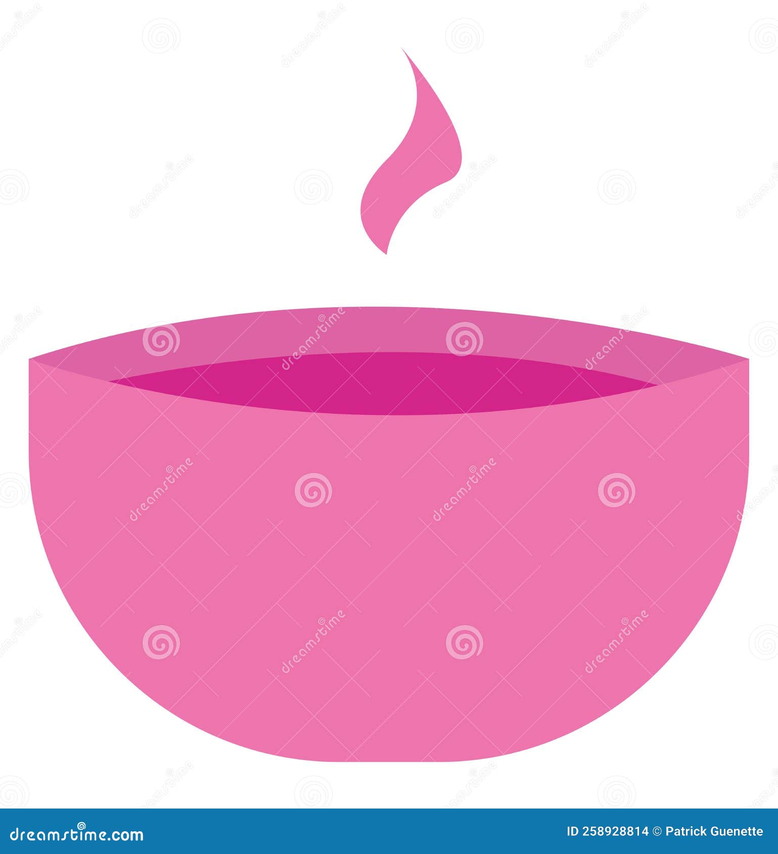 Pink soup, icon stock vector. Illustration of graphic - 258928814