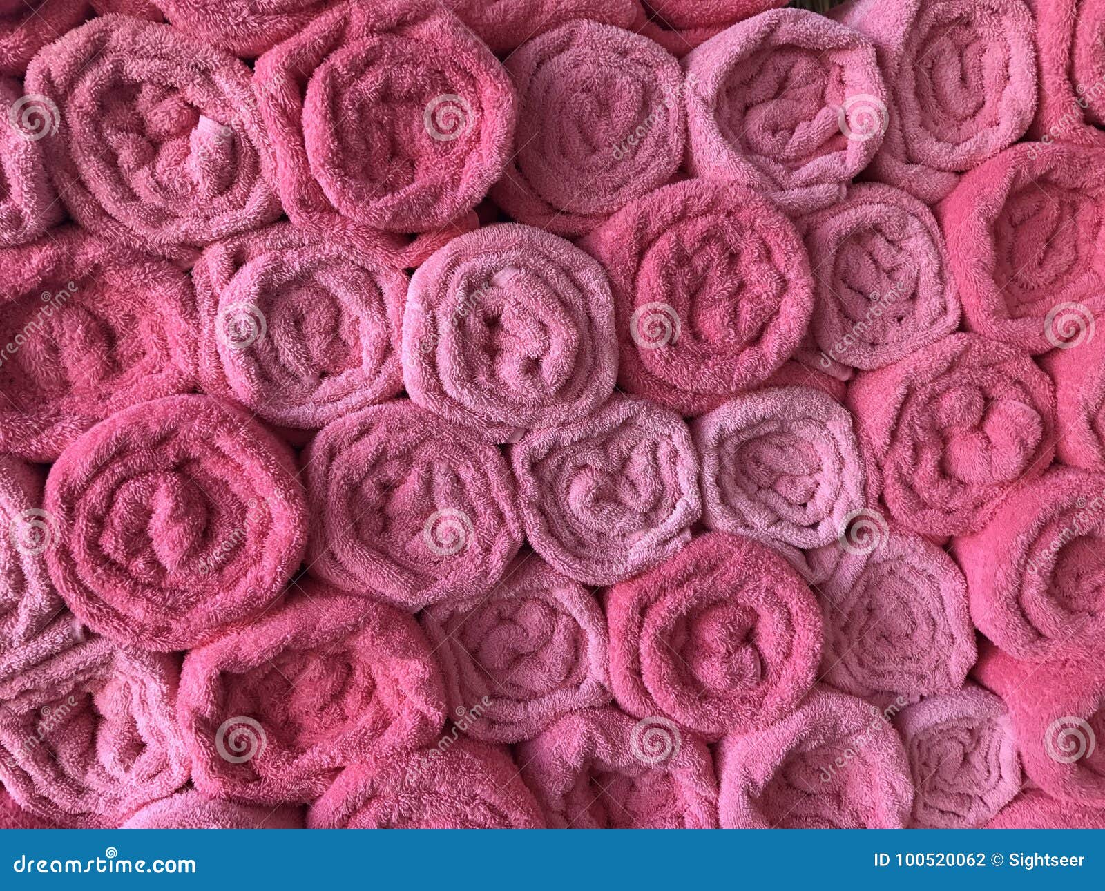 Pink Spa Towels stock photo. Image of soft, pink, pool - 100520062