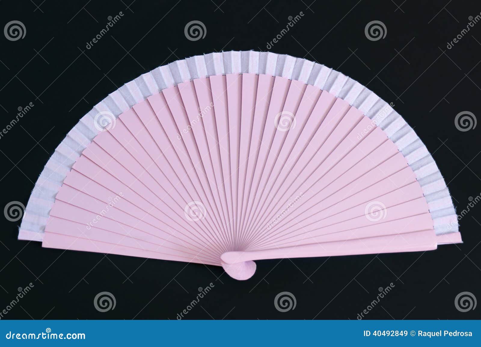 Pink spanish folding fan stock image. Image of black - 40492849