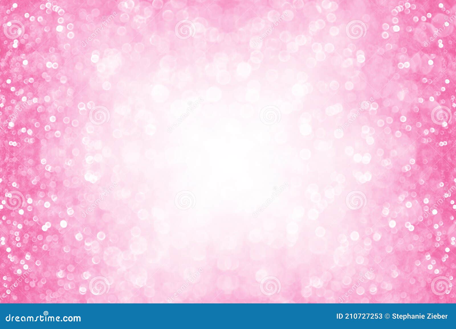 Pink Princess Glitter Background Birthday Party Baby Girl Invite Stock ...