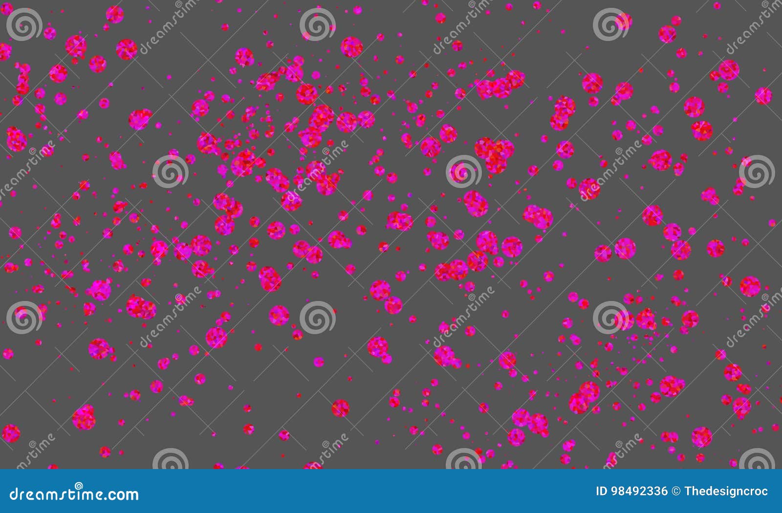 Pink Sparkle Dots Grey Background Stock Illustration - Illustration of ...