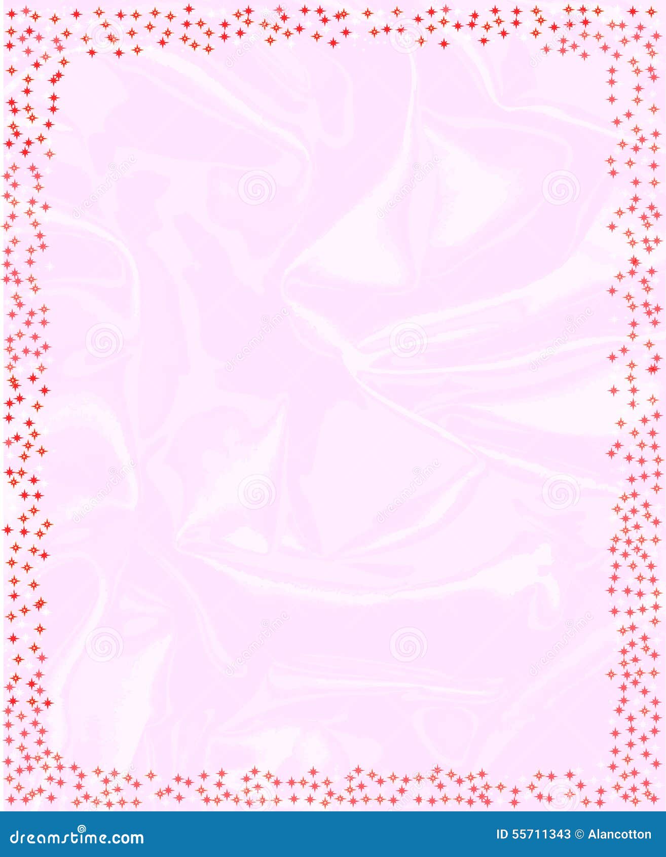 Pink Star Border