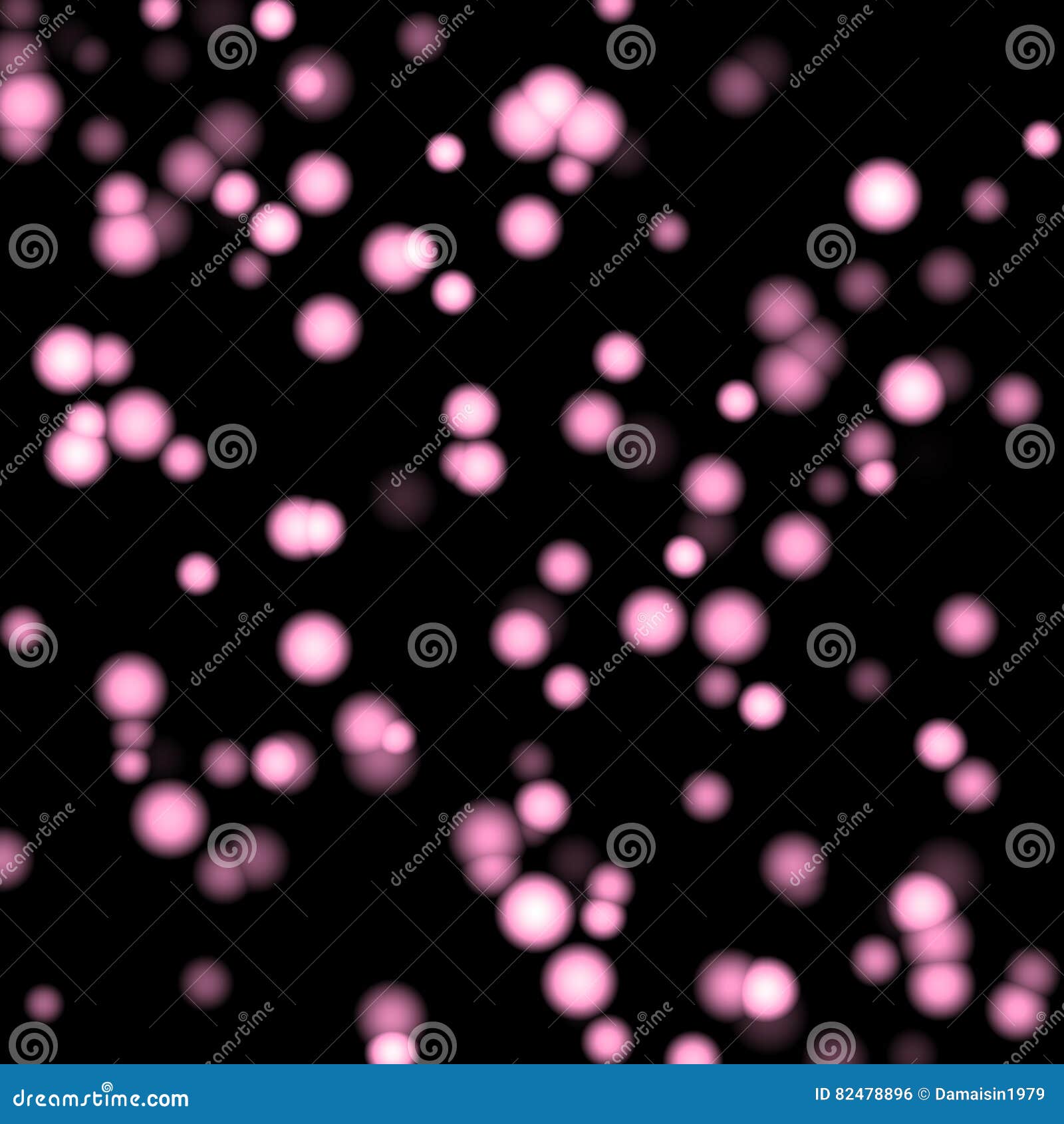 Pink Sparkling Lights on Black Background and Space Stock Photo - Image ...