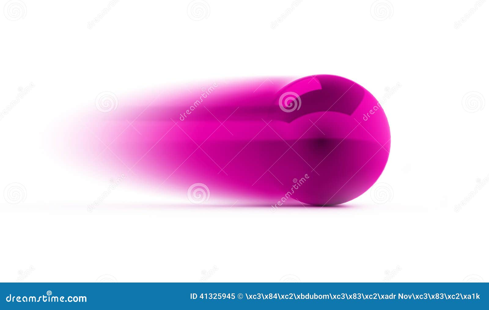 Pink Speed Sphere Rendered Isolated Stock Illustration - Illustration ...