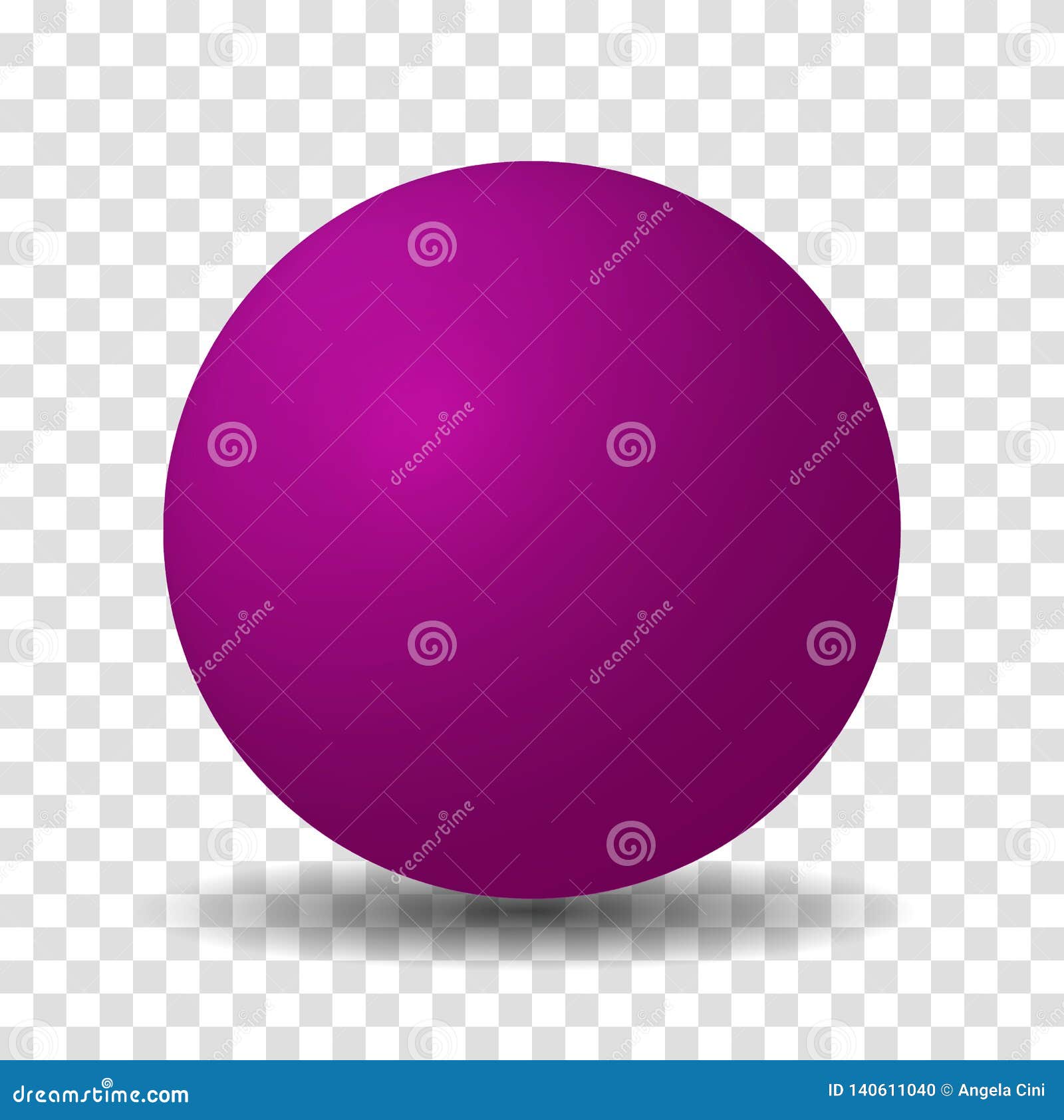 Pink Sphere Ball stock vector. Illustration of clear - 140611040
