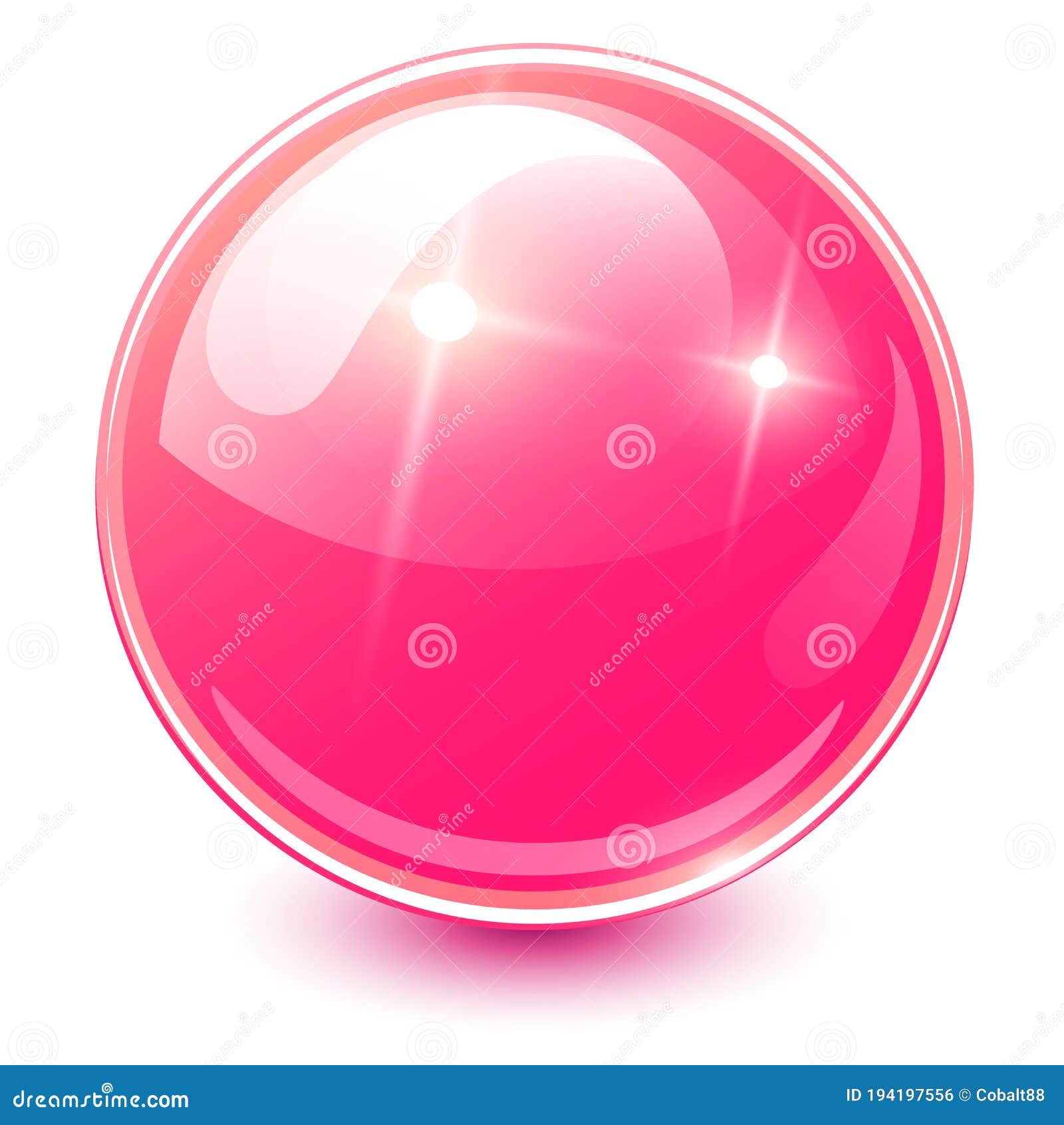 Pink Sphere Influence Stock Illustration | CartoonDealer.com #77679433